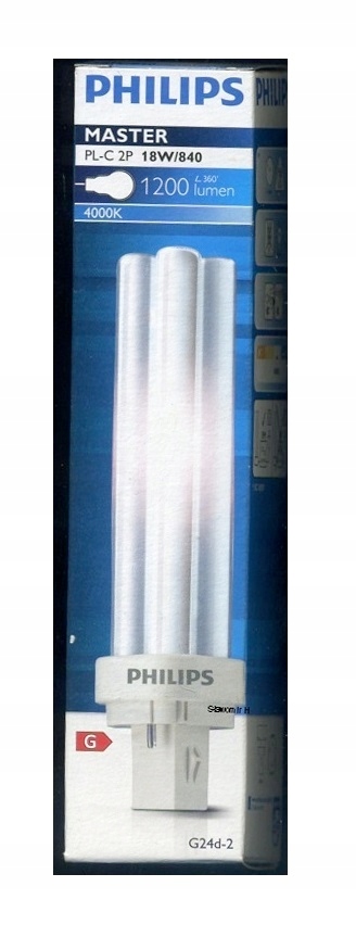 PHILIPS MASTER PL-C 2P 18W/840 (8711500620934) • Cena, Opinie • Źródła światła 14413258503 • Allegro