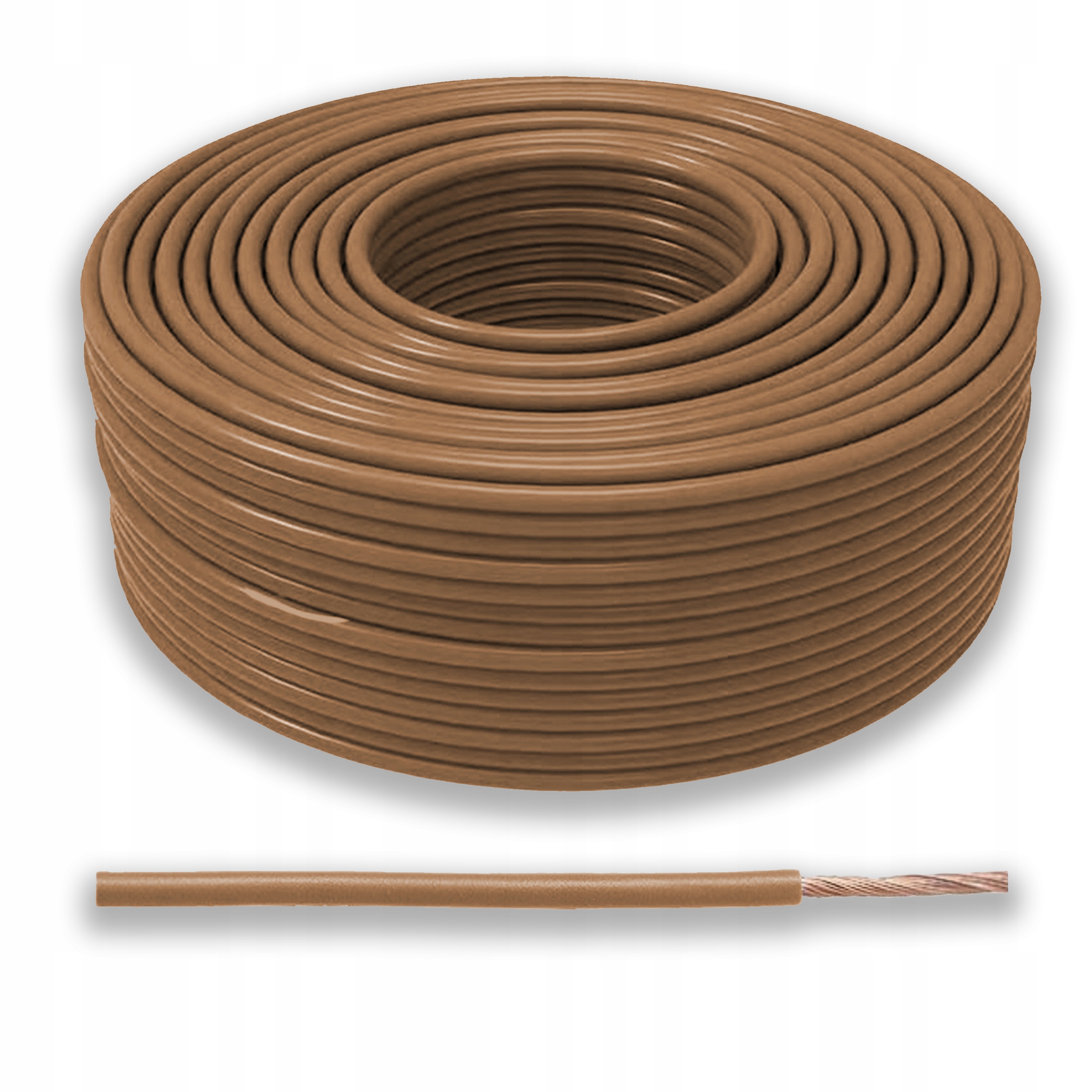 LINKA 1,5mm2 LgY 1.5mm PRZEWÓD JEDNOŻYŁOWY 1x1,5 mm2 BRĄZOWY KABEL 10 mb (5906506470277) • Cena ...