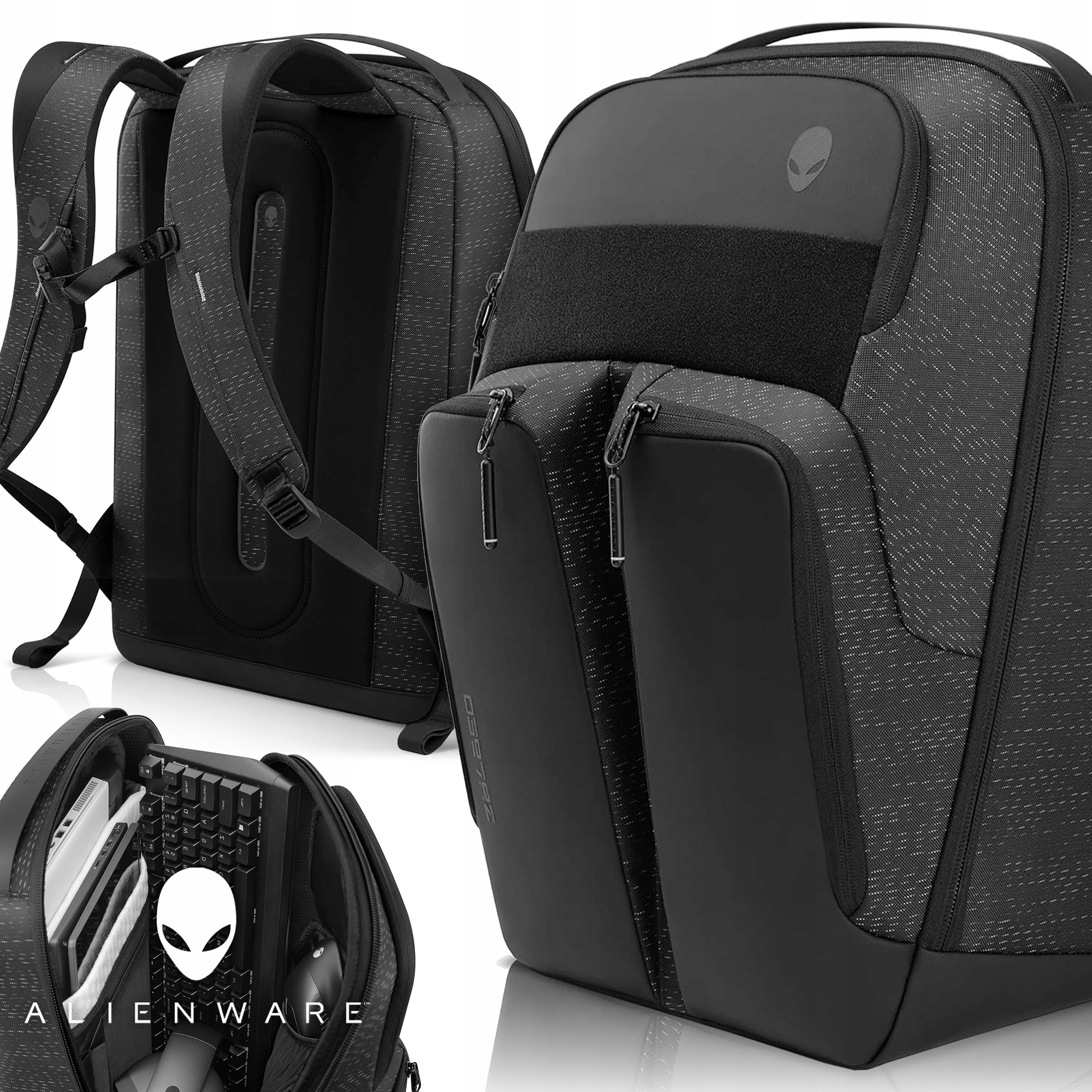 DELL ALIENWARE DUŻY GAMINGOWY PLECAK WODOODPORNY 4 KOMORY 17,3" | RFID ...