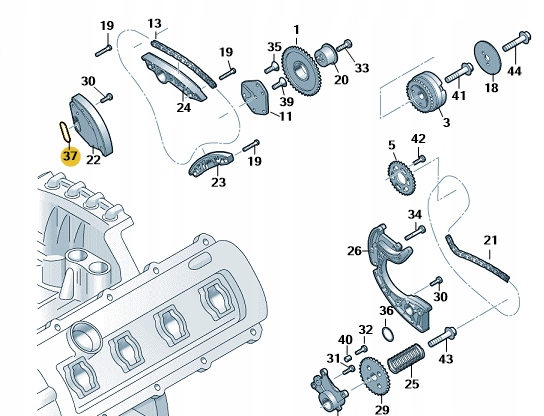 USZCZELKA ROZRZĄDU AUDI A4 3,0 TFSI 13- 079109139L za 42,08 zł z ...