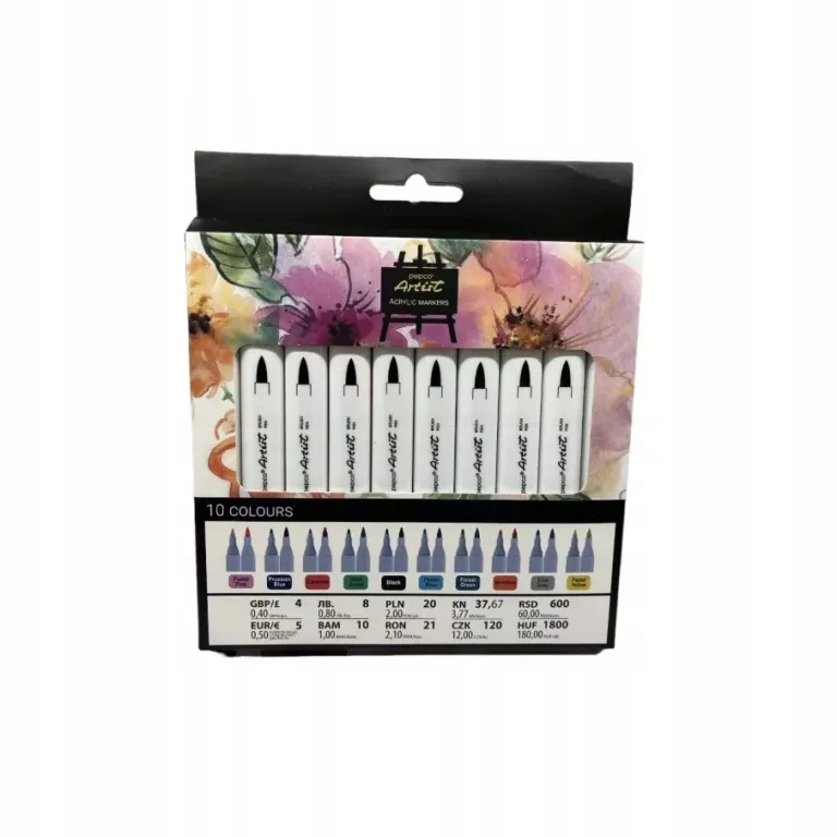 DWUSTRONNE KOLOROWE MARKERY PEPCO ARTIST 10 SZT. • Cena, Opinie - Allegro