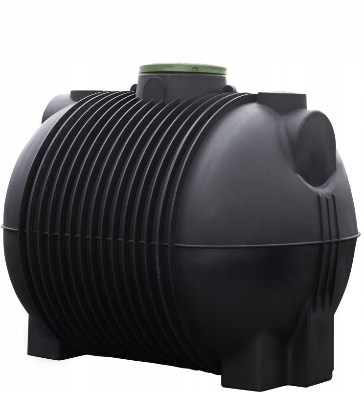 Zbiornik na deszczówkę 10000 l 260 x 240 cm czarny (5905141745405 ...