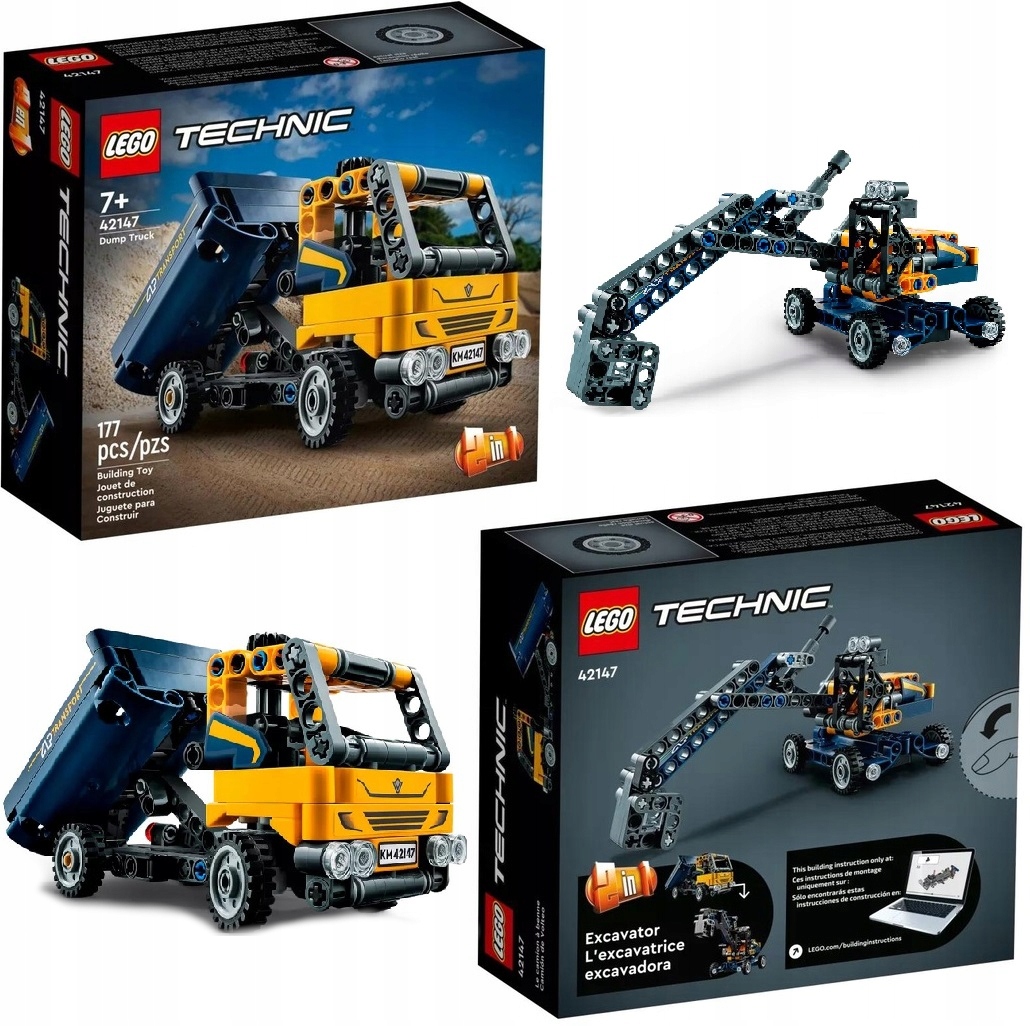 LEGO TECHNIC 42147 WYWROTKA – ZESTAW KLOCKÓW, KTÓRY ŁĄCZY ZABAWĘ Z ...