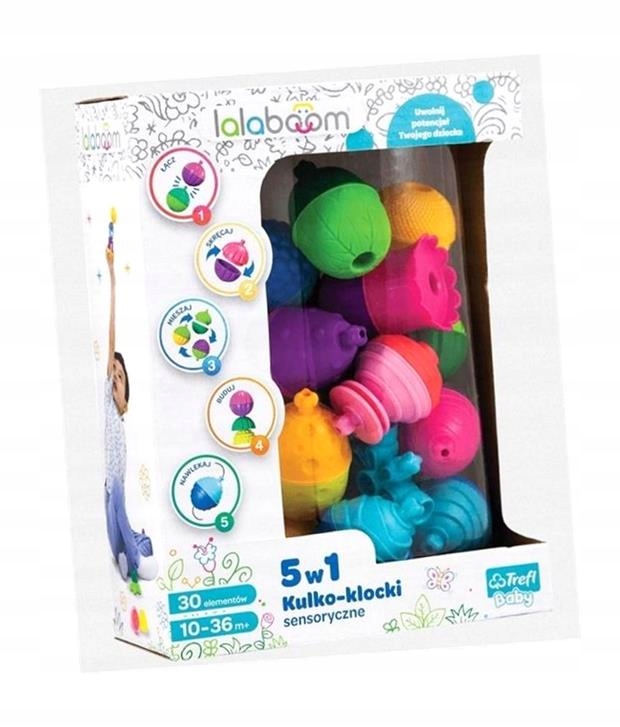 ZESTAW KULKO-KLOCKÓW 30 EL. LALABOOM TREFL 12638684592 - Allegro.pl