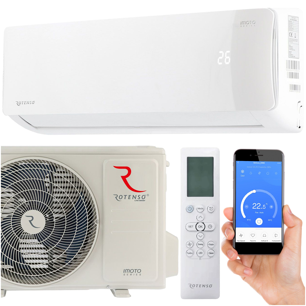 KLIMATYZATOR ŚCIENNY KLIMA DO DOMU WIFI 3,5kW 35m2 • Cena, Opinie ...