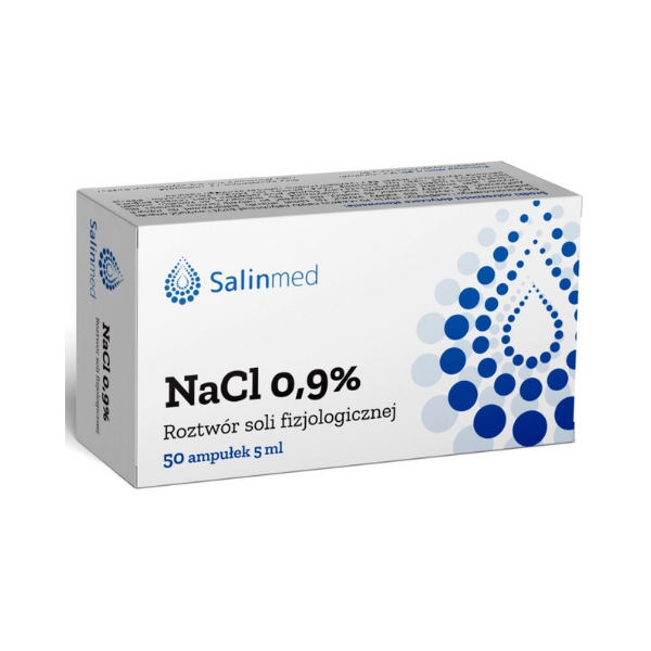 SALINMED NACL 0,9% FYZIOLOGICKÝ ROZTOK 5 ML 50 AMP. za 98.00CZK - Allegro