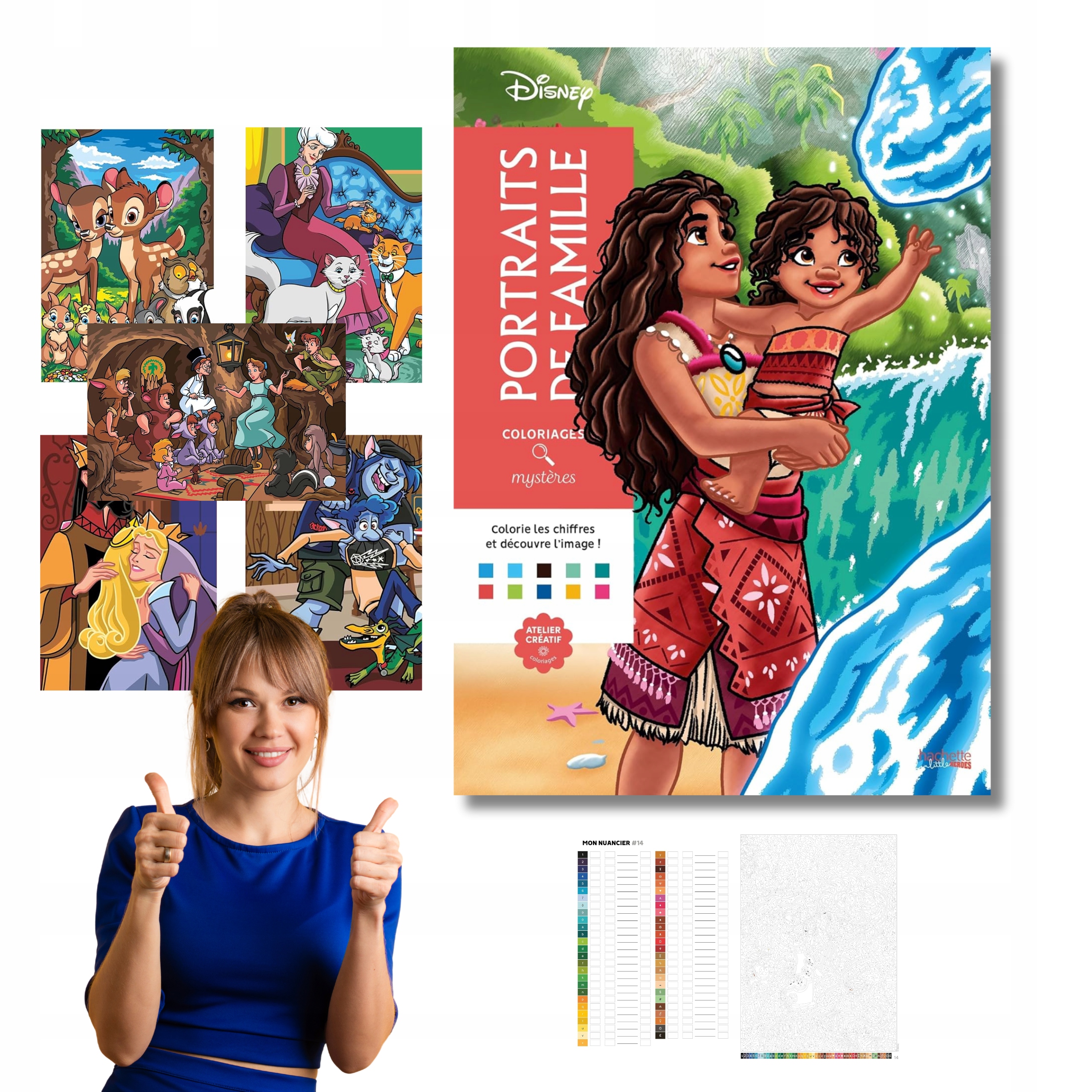 Coloriages mystères Disney - Portraits de famille Alexandre Karam ...