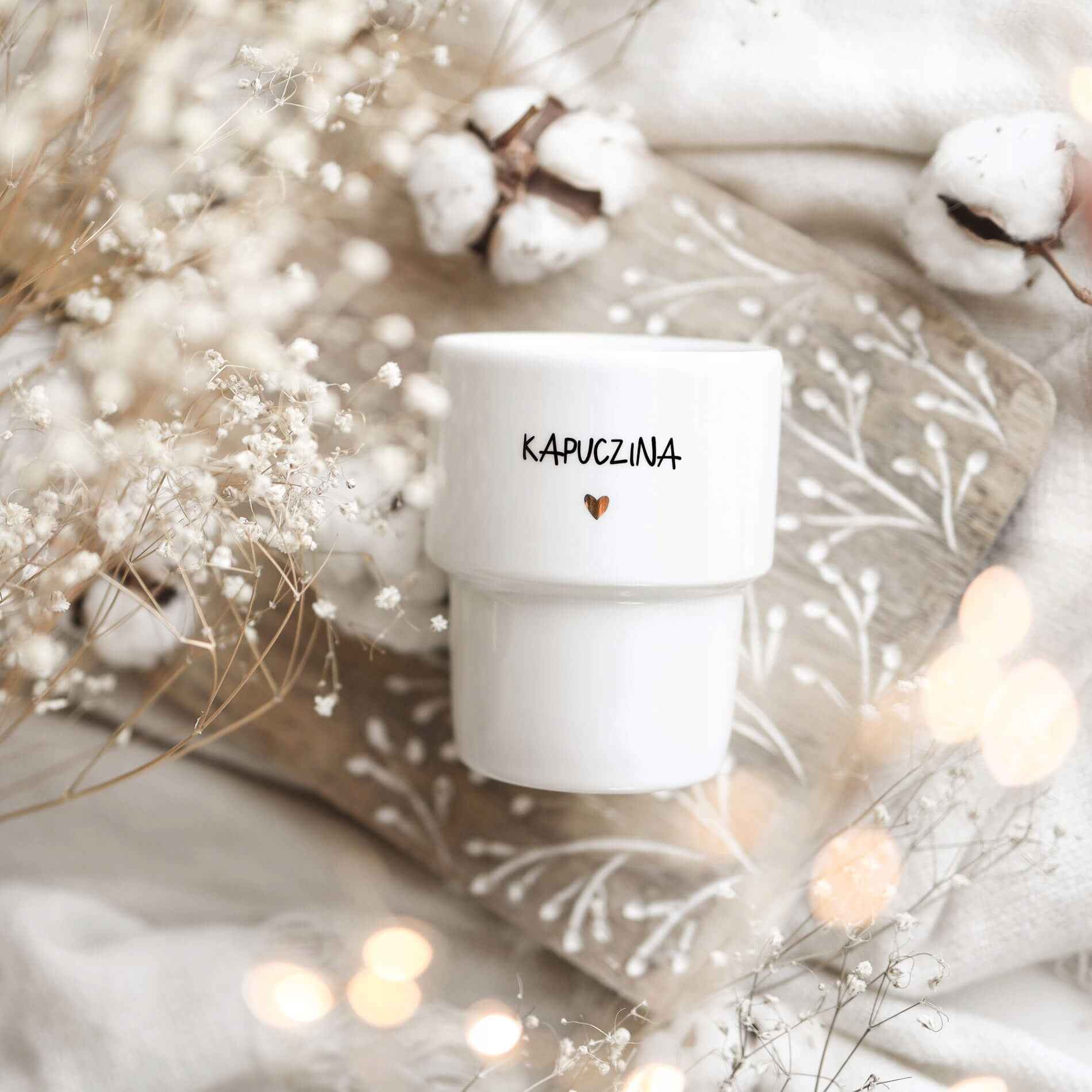 Kubek 300 ml bez ucha - Kapuczina Złote Serce - Nadzwyczajnie | Sklep EMPIK.COM