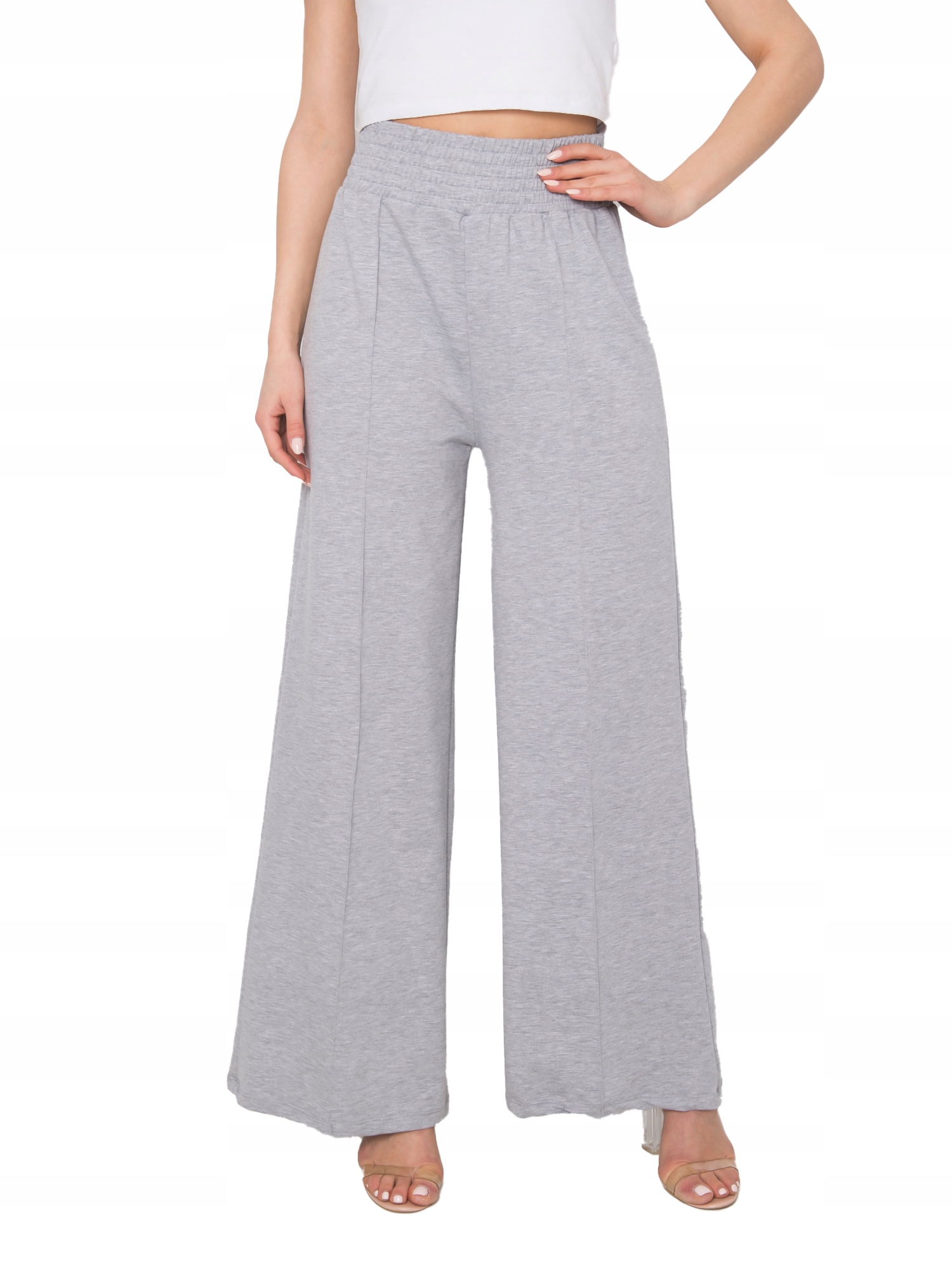 Szerokie SPODNIE damskie DRESOWE dresy - M 10595742754 - Allegro.pl