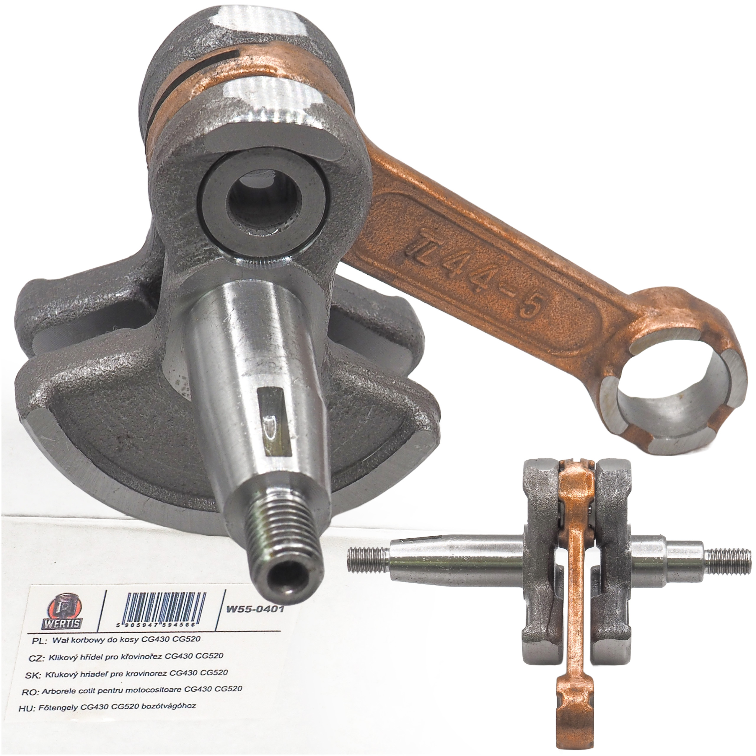 WAŁ KORBOWY DO KOSY SPALINOWEJ KORBOWÓD NAC DEMON - Wertis W55-0401 ...