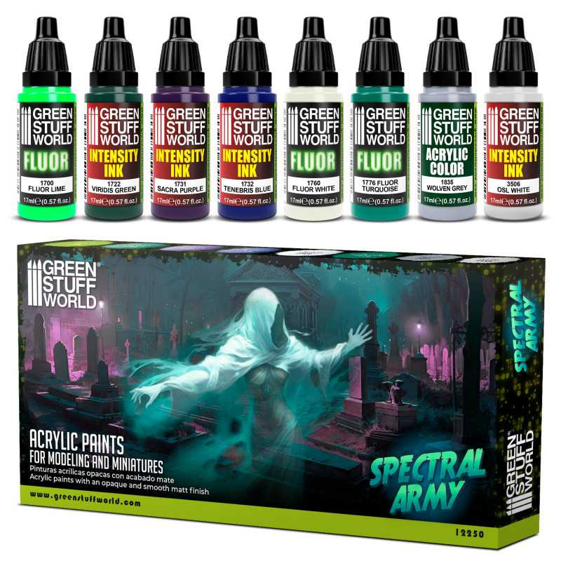 Green Stuff Paint Set Spectral Army farby 8x 17ml - Stan: Nowy 99.00PLN ...