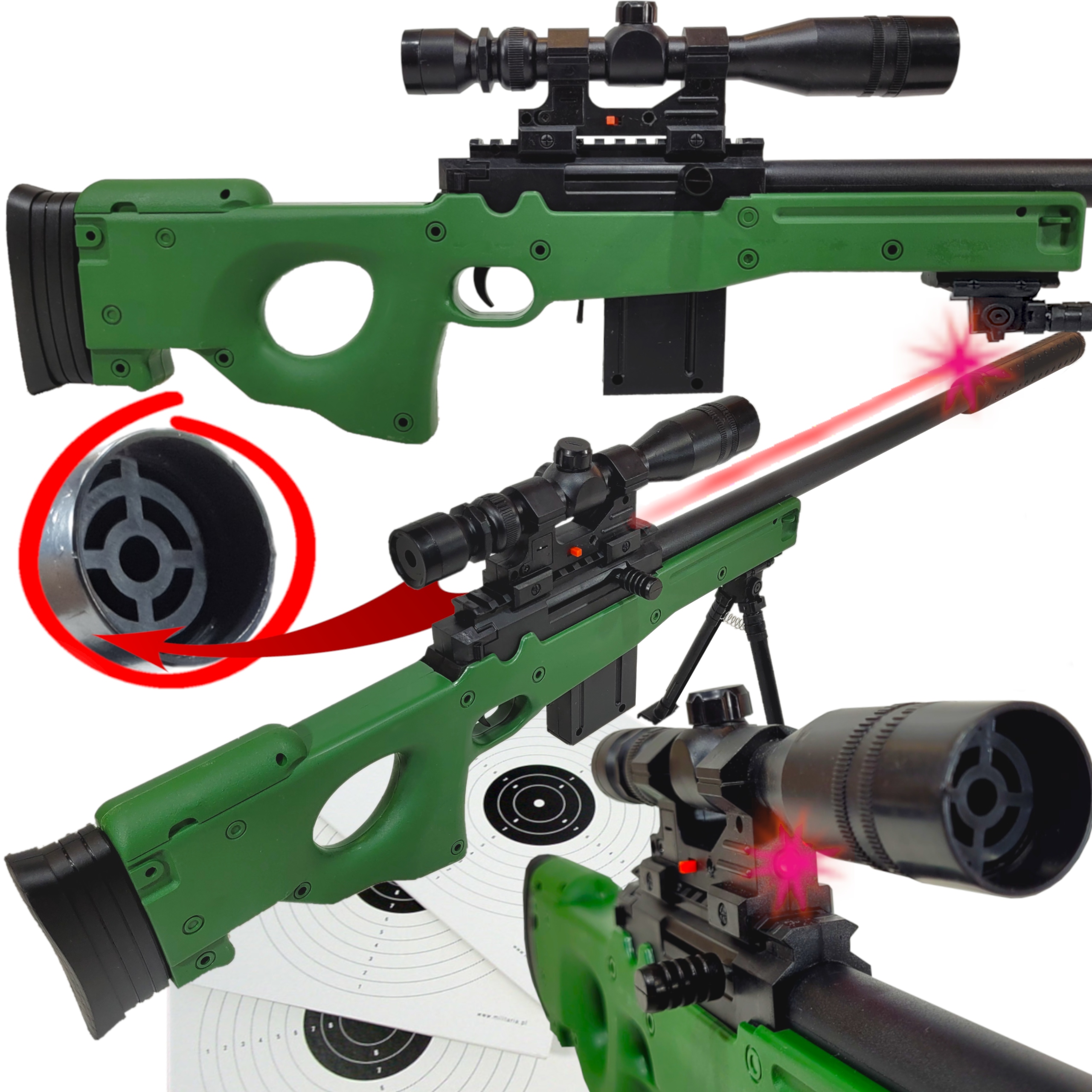 SZTUCER KARABIN MYŚLIWSKI NA KULKI ASG GRANAT 800 15360578439 - Allegro.pl