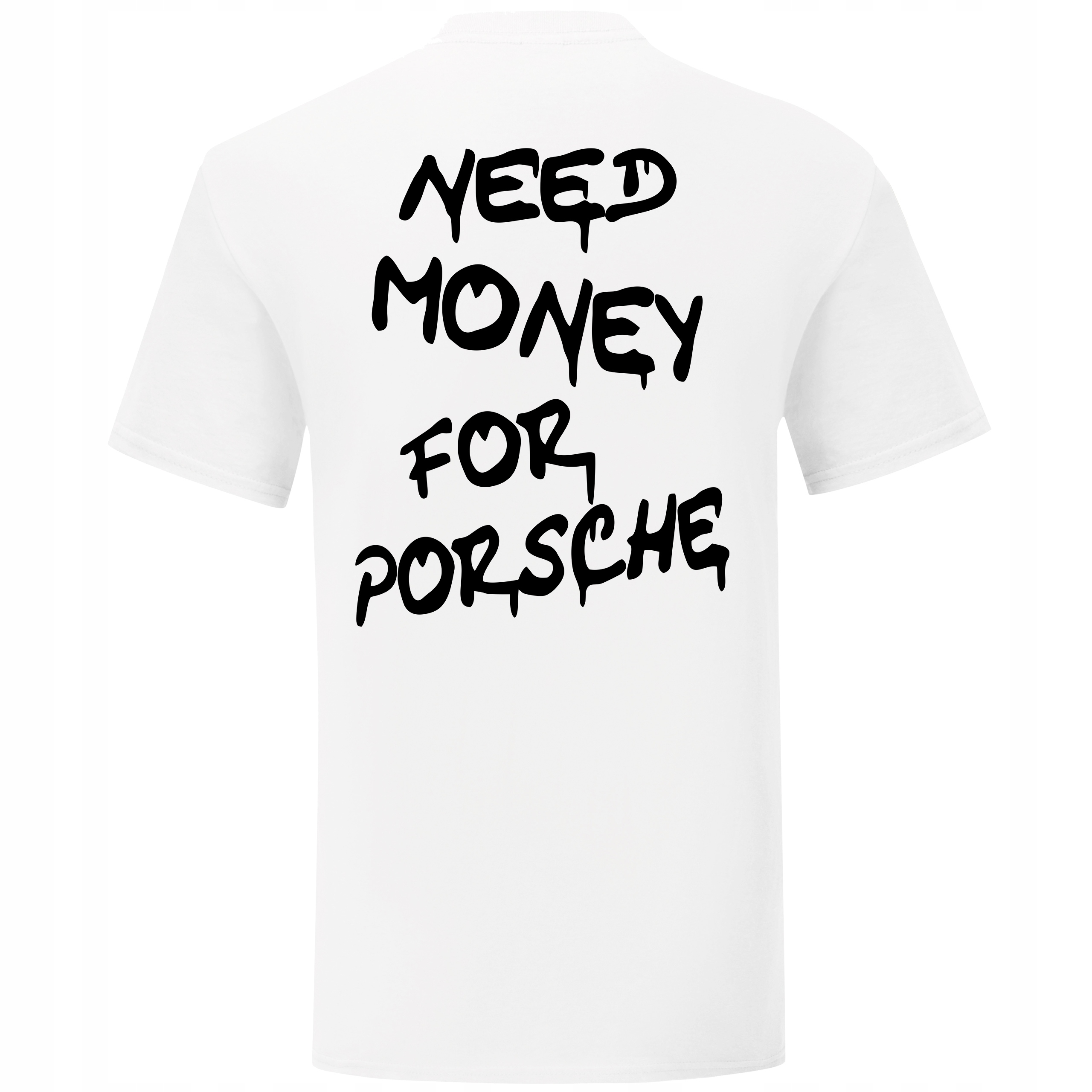 MODNA KOSZULKA MĘSKA NEED MONEY FOR PORSCHE T-SHIRT MĘSKI NA PREZENT M ...
