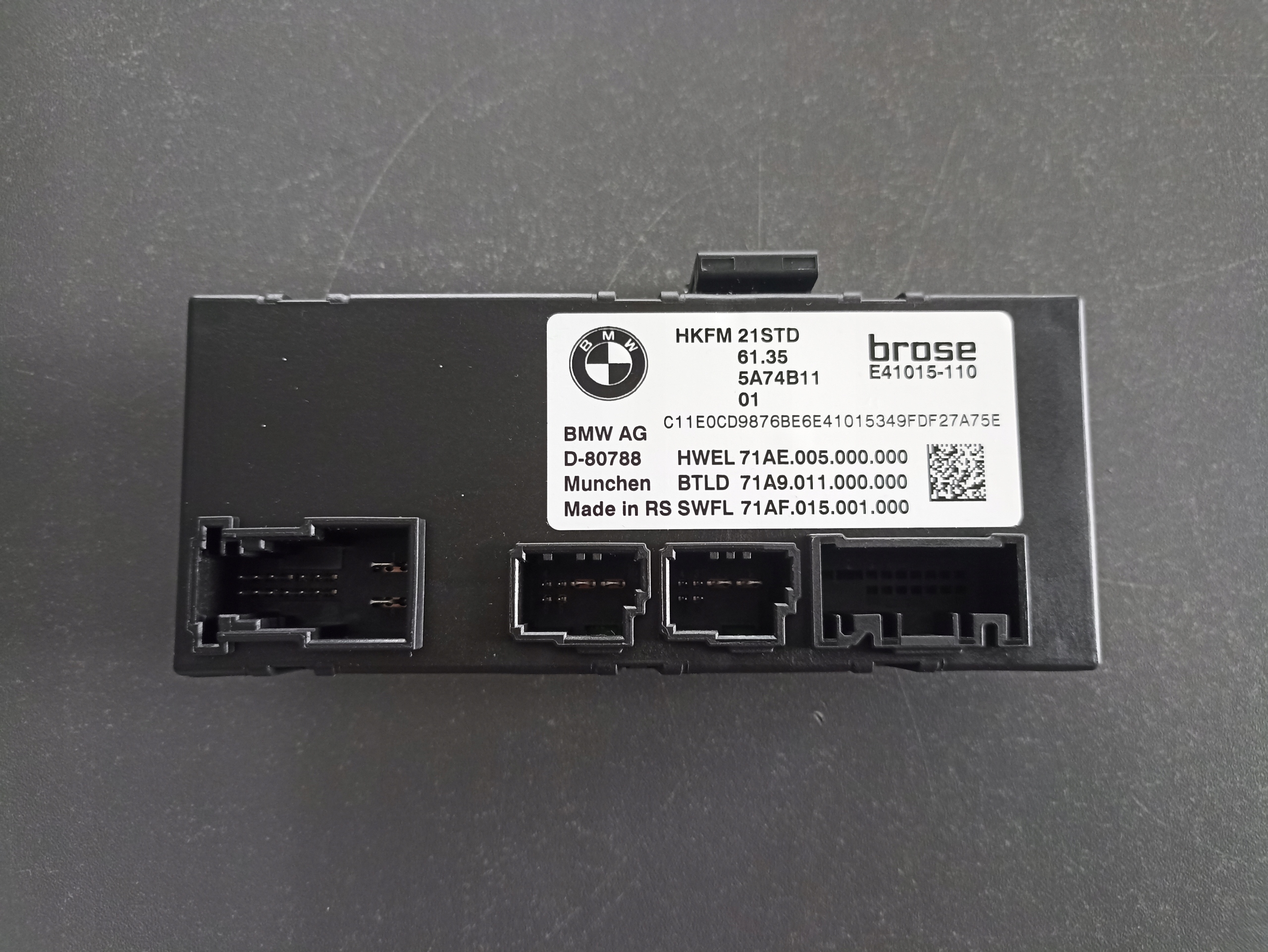 STEROWNIK MODUŁ TYLNEJ KLAPY BMW 5A74B11 JAK NOWY 61355A74B11 ...