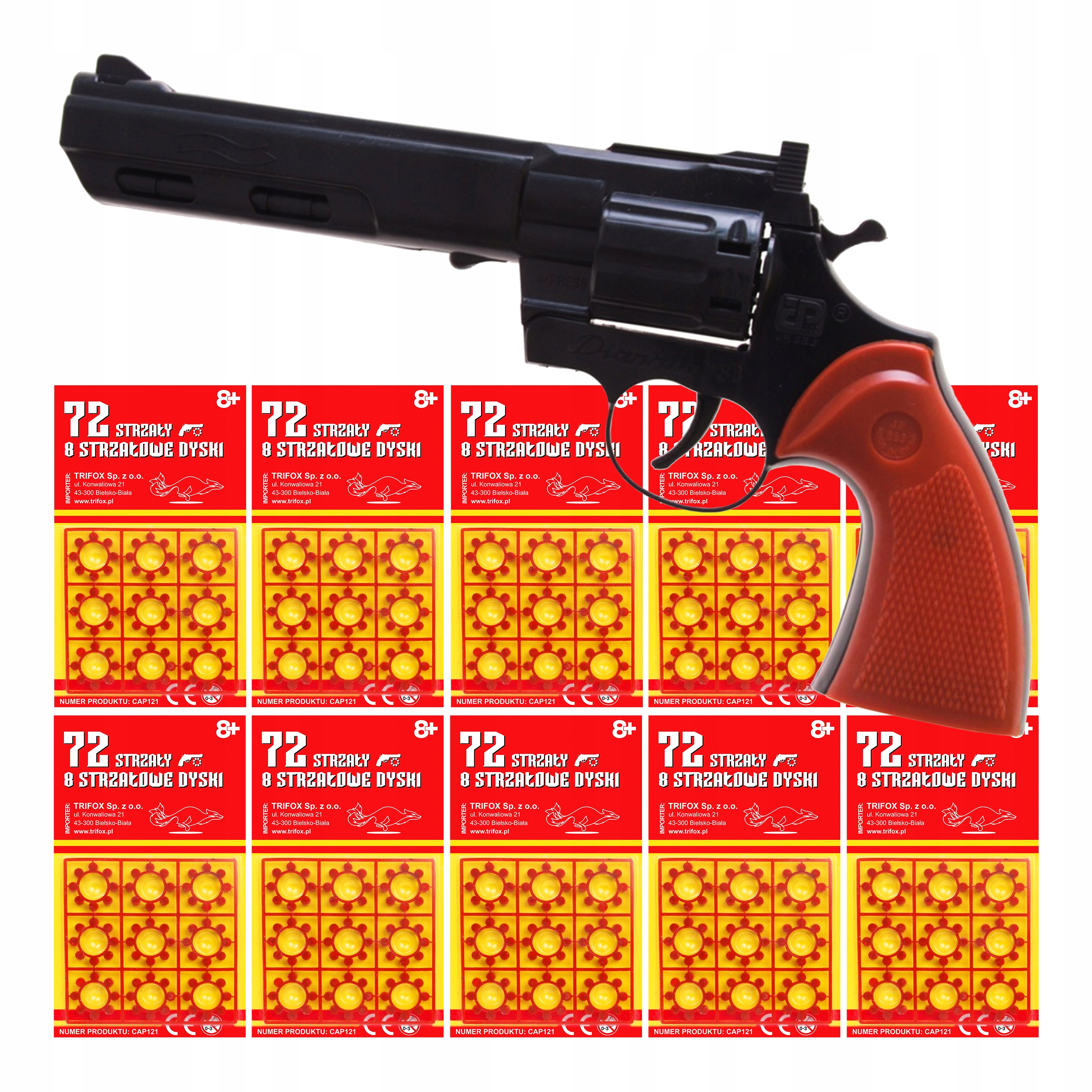 COWBOY REVOLVER HANGOS RÓZSAPATRONOS PISZTOLY+ 720 LÖVÉS KAPSZLI ...