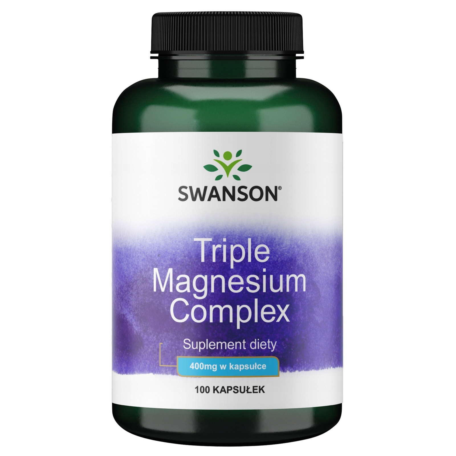 SWANSON Triple Magnesium complex 400 mg (100 kaps.) (087614018089) • Cena, Opinie • Preparaty ...