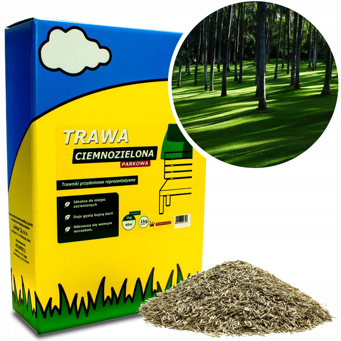 Trawa na tereny zacienione, ogrodowa Arpon 40 m² 1 kg • Opinie - Allegro