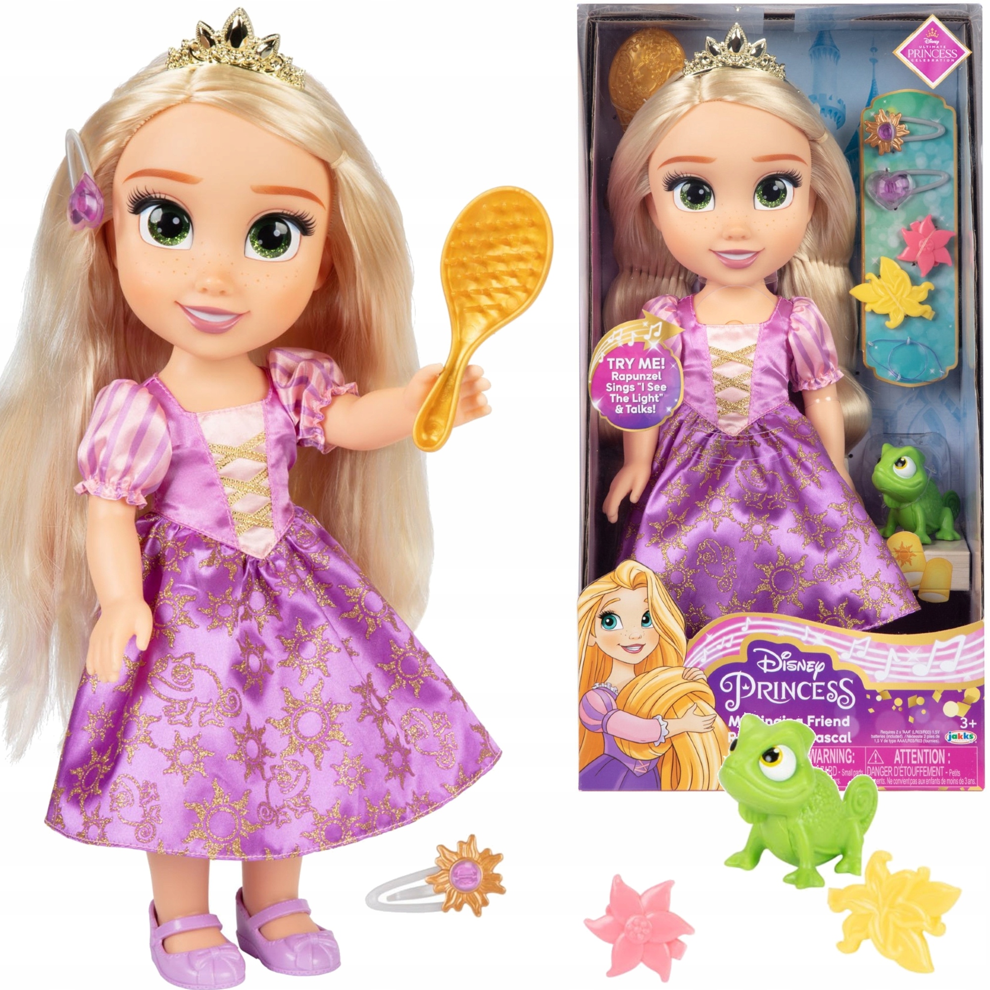 LALKA DISNEY PRINCESS FRIEND ŚPIEWAJĄCA INTERAKTYWNA ROSZPUNKA RAPUNZEL ...
