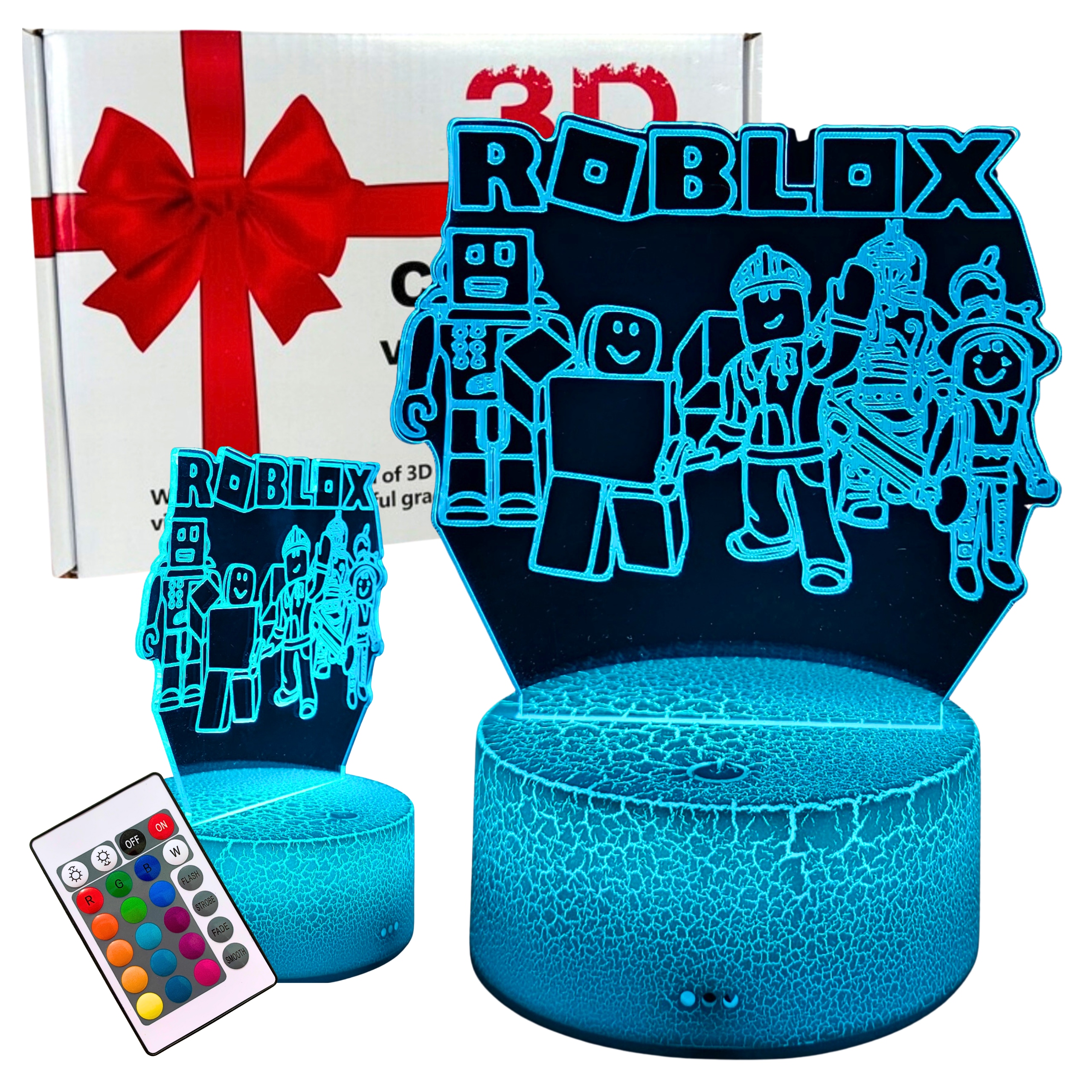 Éjjeli Asztali Lámpa Gyerekeknek Roblox Ekipa LED 3D Világítással ...