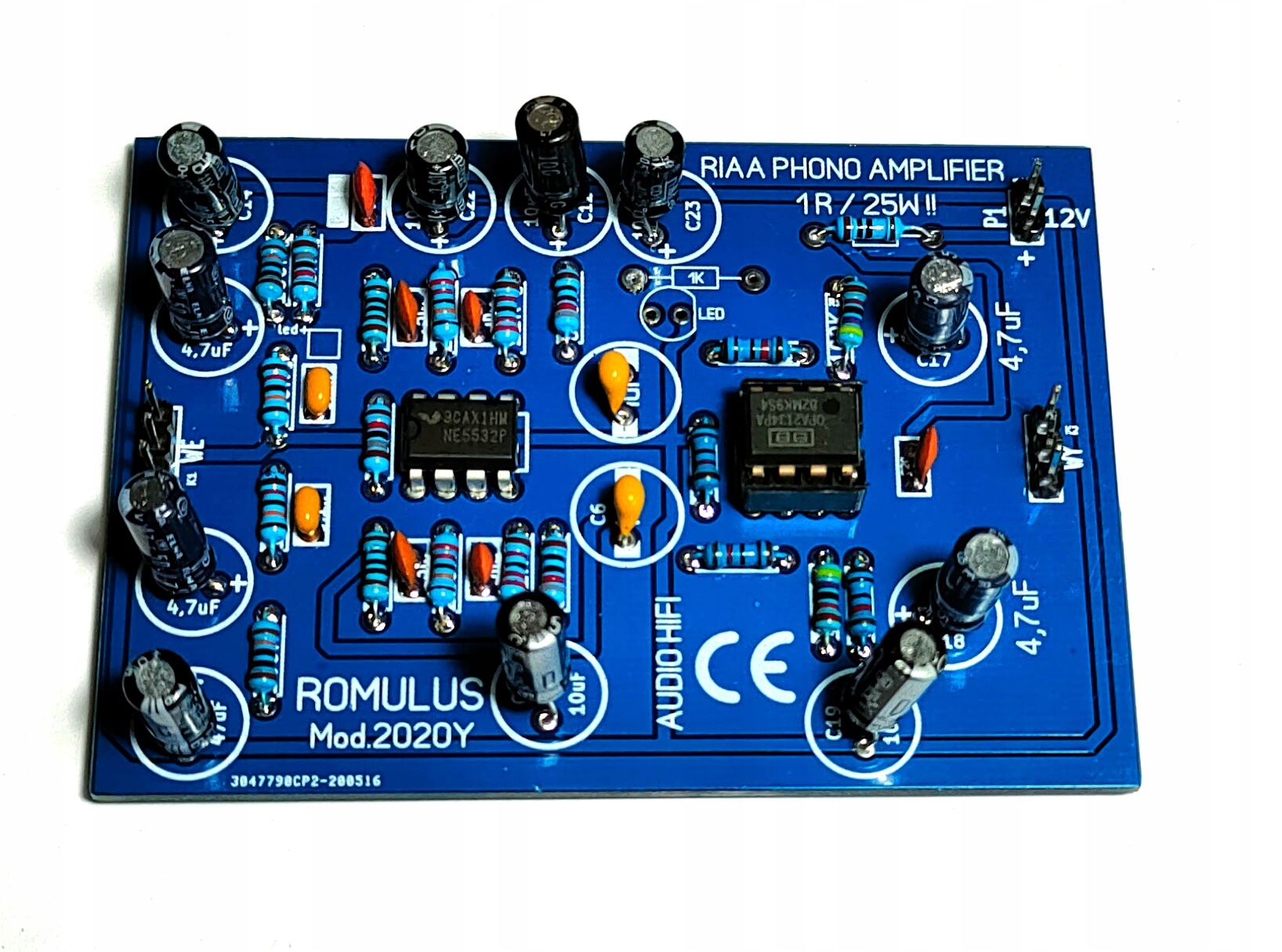 Wzmacniacz PRZEDWZMACNIACZ GRAMOFONOWY RIAA OPA2134+NE5532 - Sklep ...