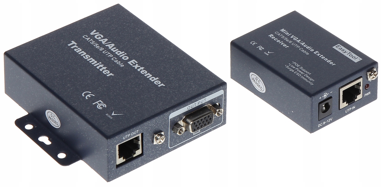 Extender VGA po skrętce VGA+AU/UTP komplet - Sklep, Opinie, Cena w ...