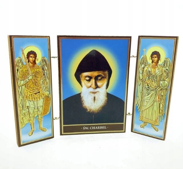 Tryptyk - Św. Charbel - Niska cena na Allegro