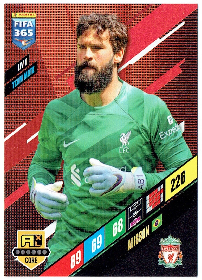 Panini FIFA 365 2024 - Karta Team Mate Liverpool LIV1 - Alisson ...