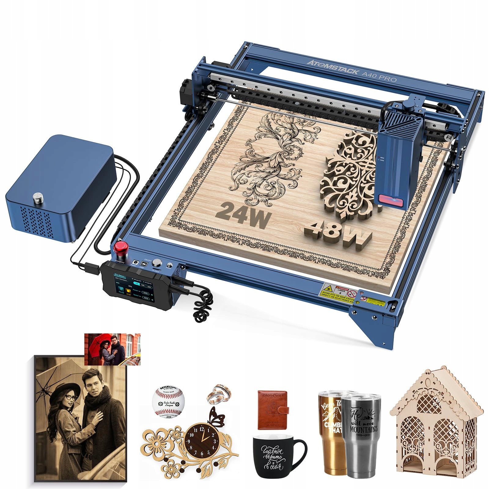 Grawerka Laserowa ATOMSTACK A40 PRO 48W - Sklep, Opinie, Cena w Allegro.pl