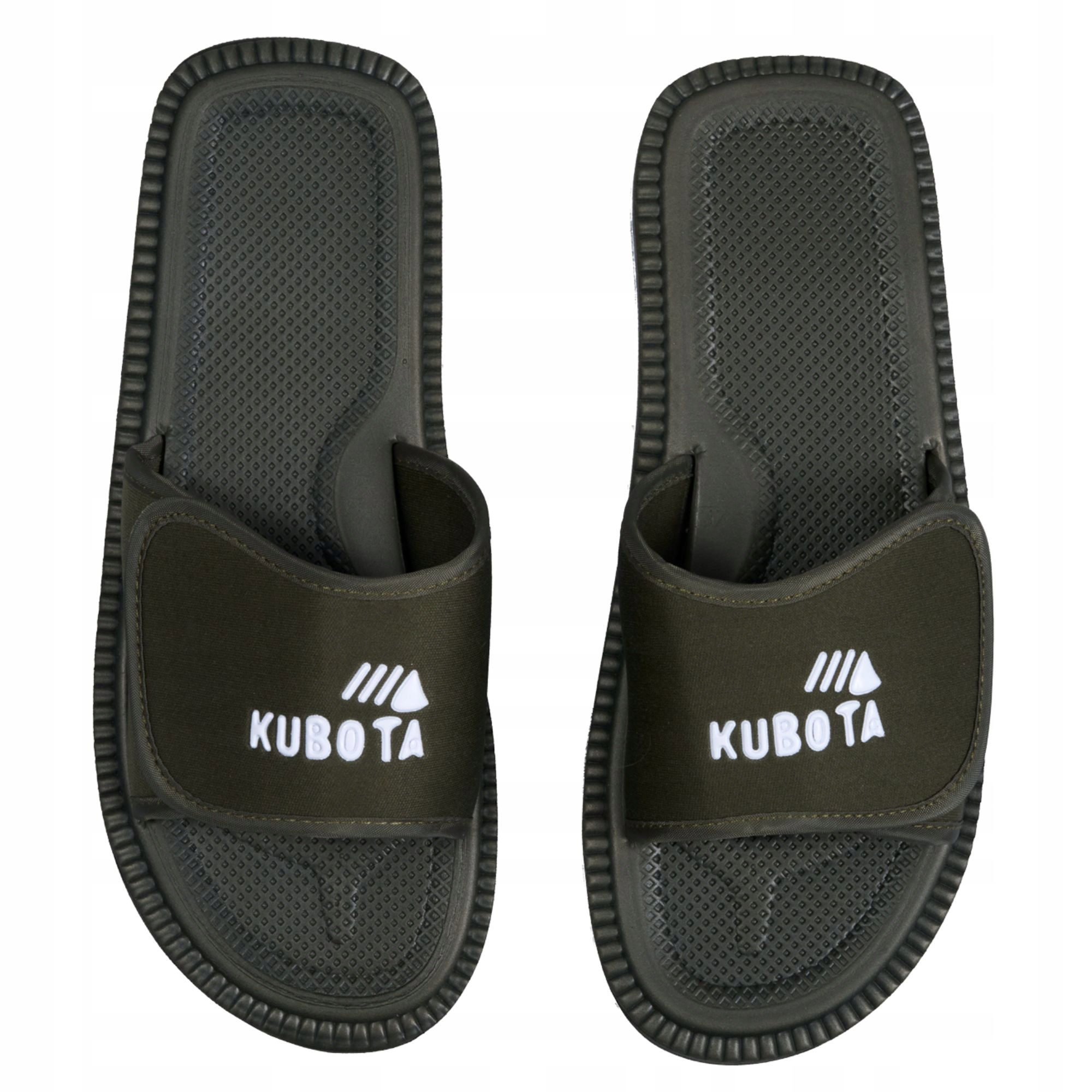 KLAPKI KUBOTA RZEP MĘSKIE 43 KHAKI LEKKIE REGULOWANE KAPCIE DOMOWE 43 ...