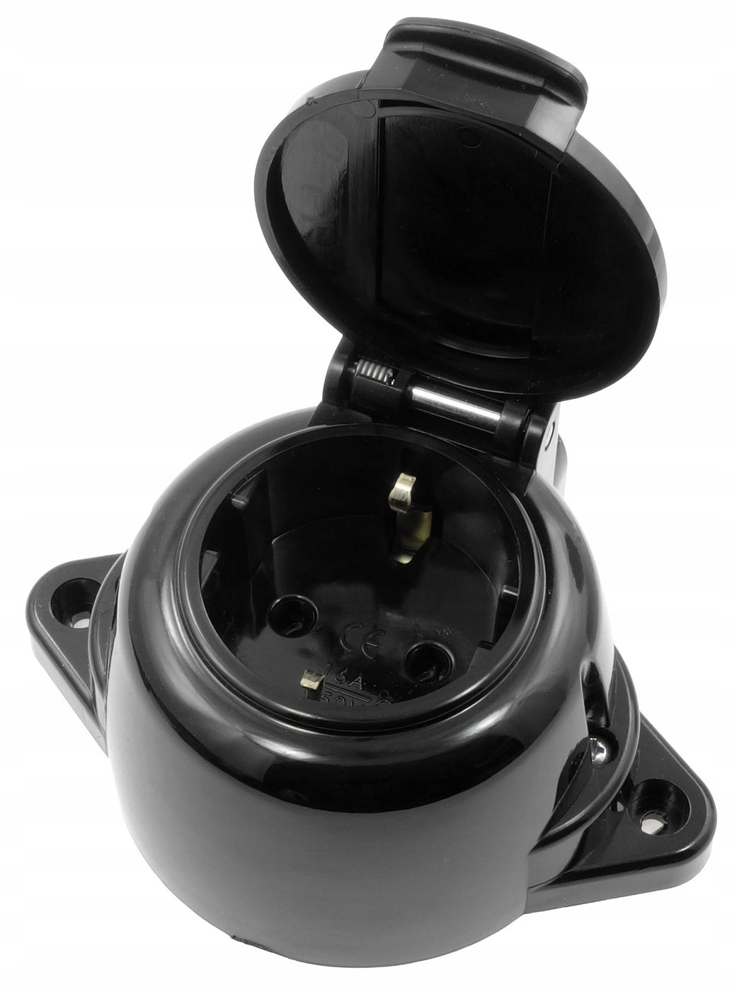 Gniazdo elektryczne z uziemieniem natynkowe Retro PRL 16A IP44 z klapką (5903890019761) • Cena ...