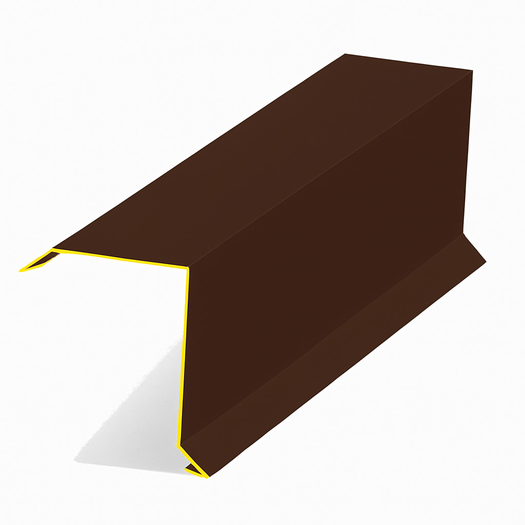 WIATROWNICA GÓRNA na blachę wysokość 8,5cm Brąz (RAL 8017) MAT 1mb ...