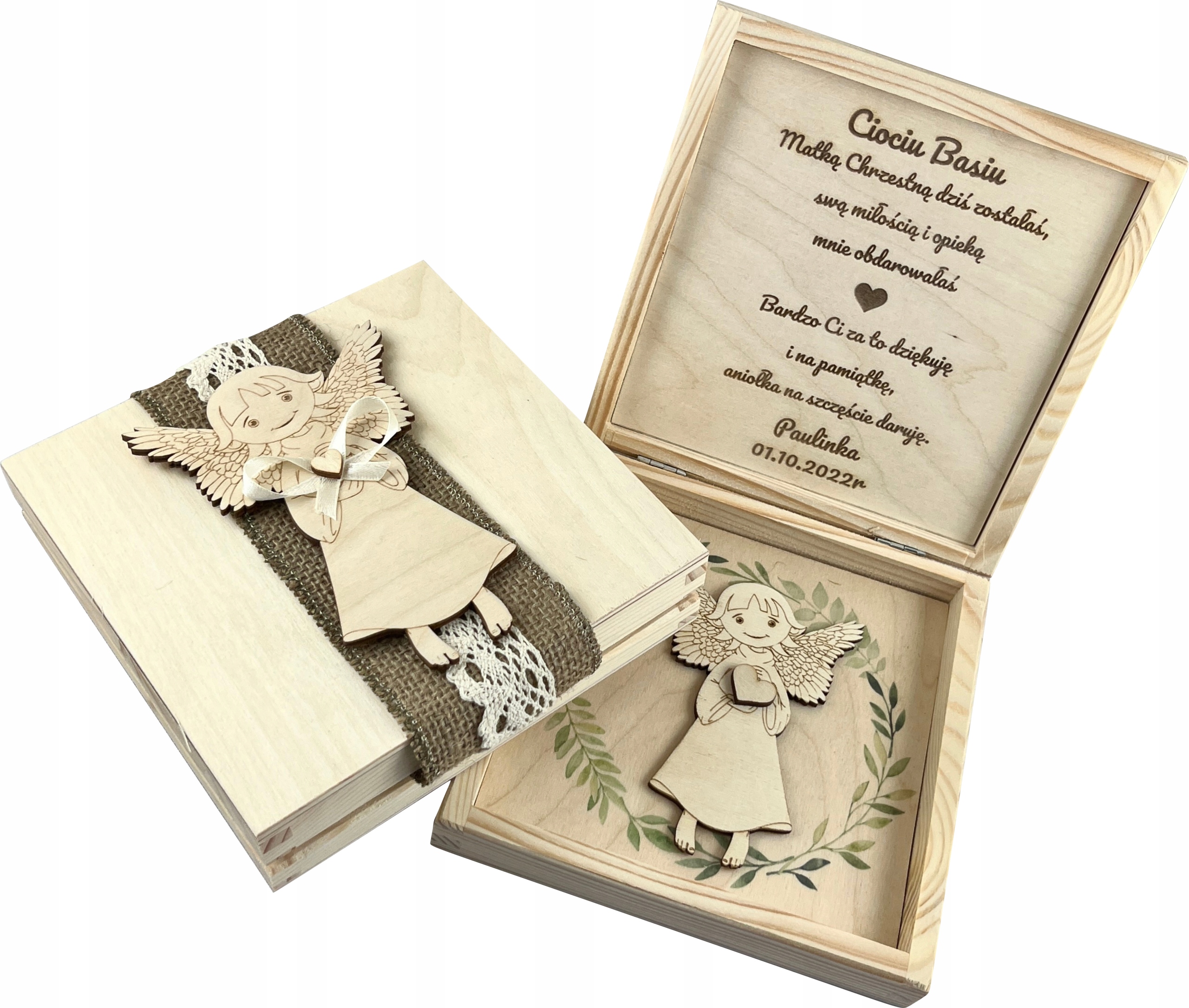 PUDEŁKO PODZIĘKOWANIE CHRZEST DLA CHRZESTNYCH • Cena, Opinie • Podziękowania 12693006101 • Allegro