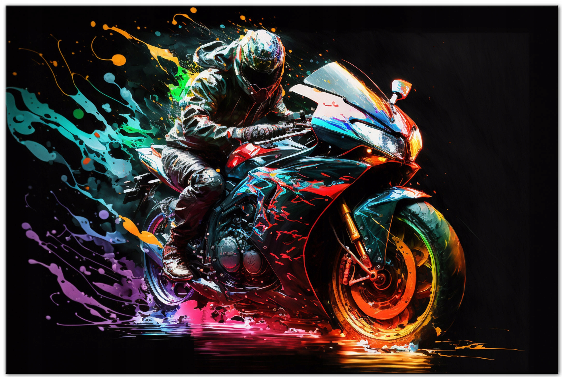 Obraz Płótno Motocykl Honda CBR Ścigacz Grafika • Cena, Opinie • Obrazy ...