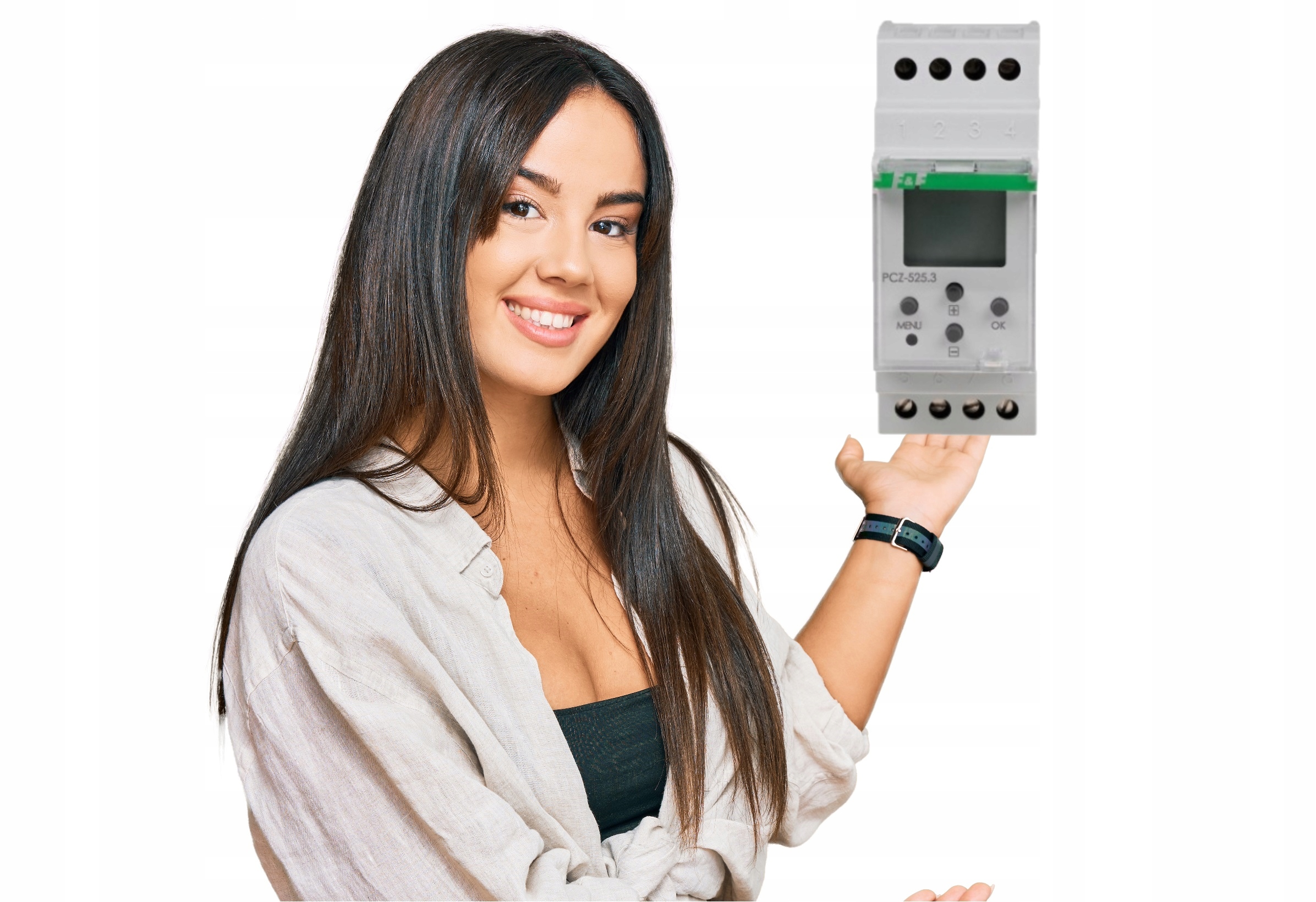 Zegar sterujący 16A 24-264V AC/DC F&F PCZ-525.3 / 4 (5908312596271) • Cena, Opinie 9813638457 ...