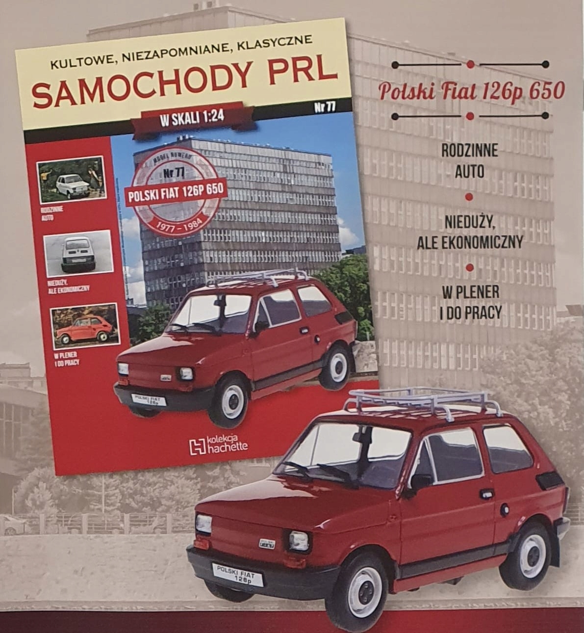 Kultowe samochody PRL 77 Polski Fiat 126p Maluch 14654529685 - Allegro.pl