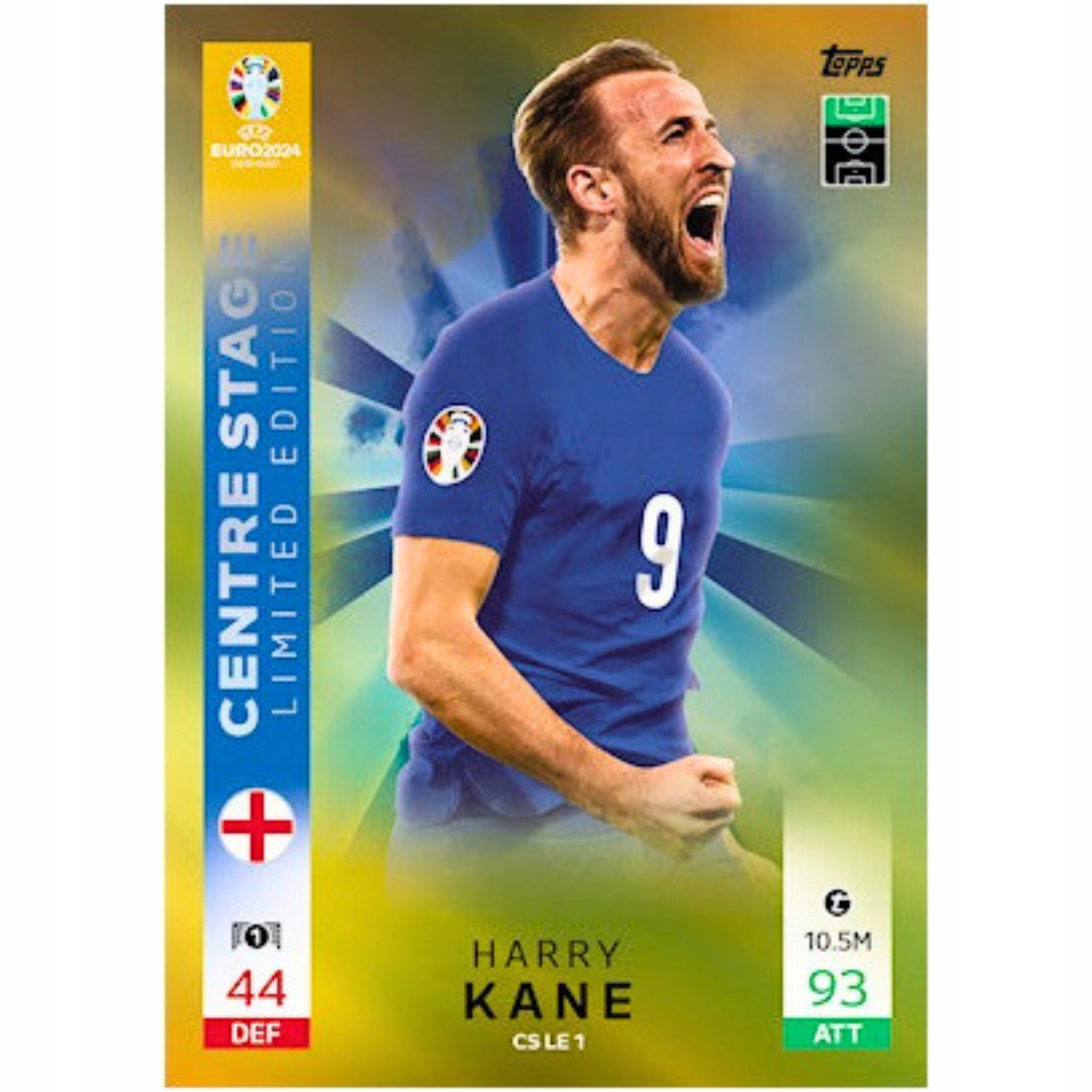 EURO 2024 Harry KANE CS LE 1 Centre Stage Limited Edition Match Attax ...