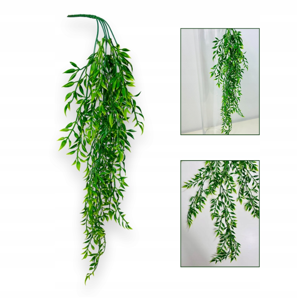 GIRLANDA Z LIŚCI RUSKUSU SZTUCZNE LIŚCIE RUSKUS 80 • Cena, Opinie ...