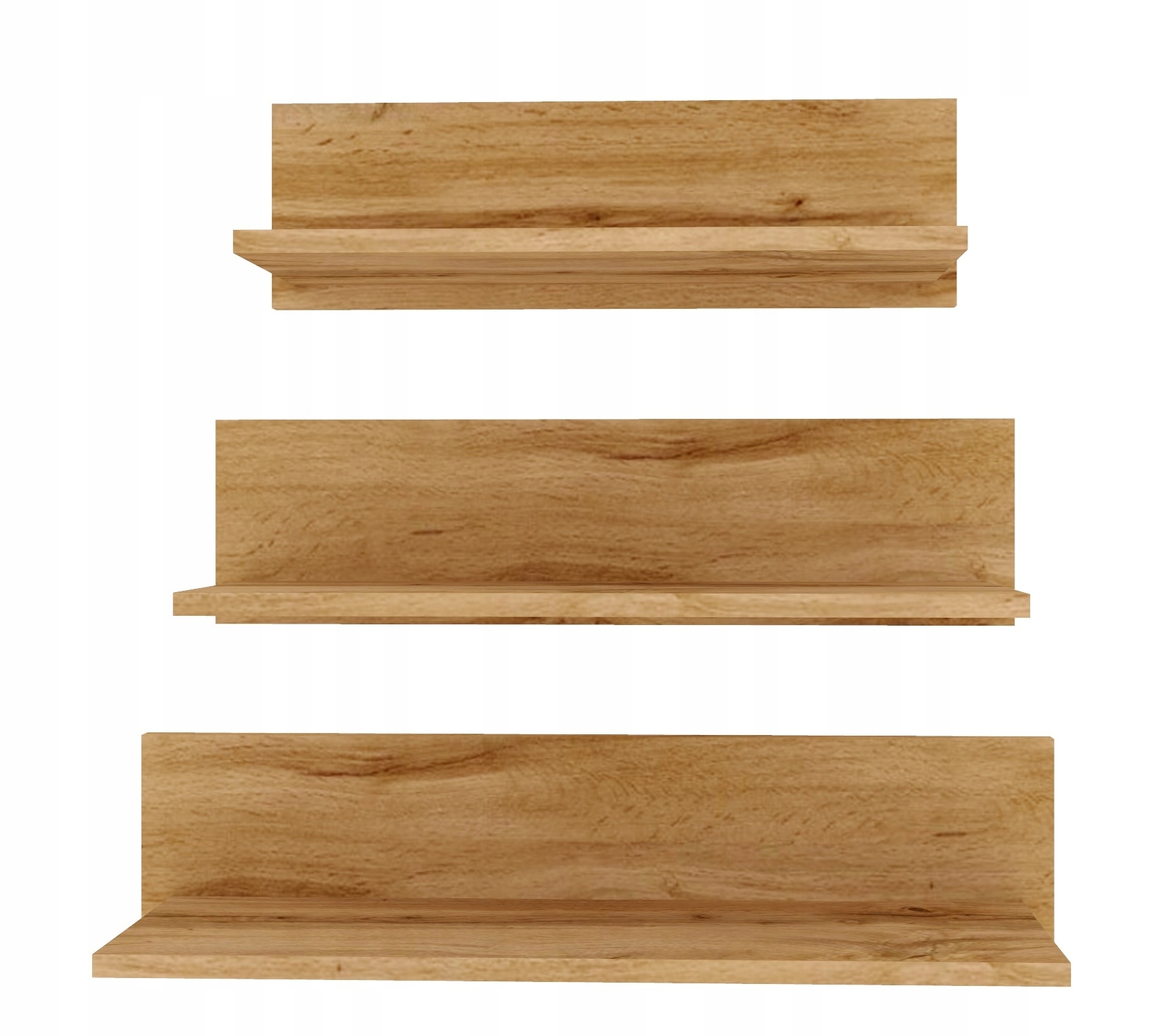 PÓŁKA WISZĄCA ŚCIENNA DĄB WOTAN 60/70/80CM (t) • Cena, Opinie • Półki ...