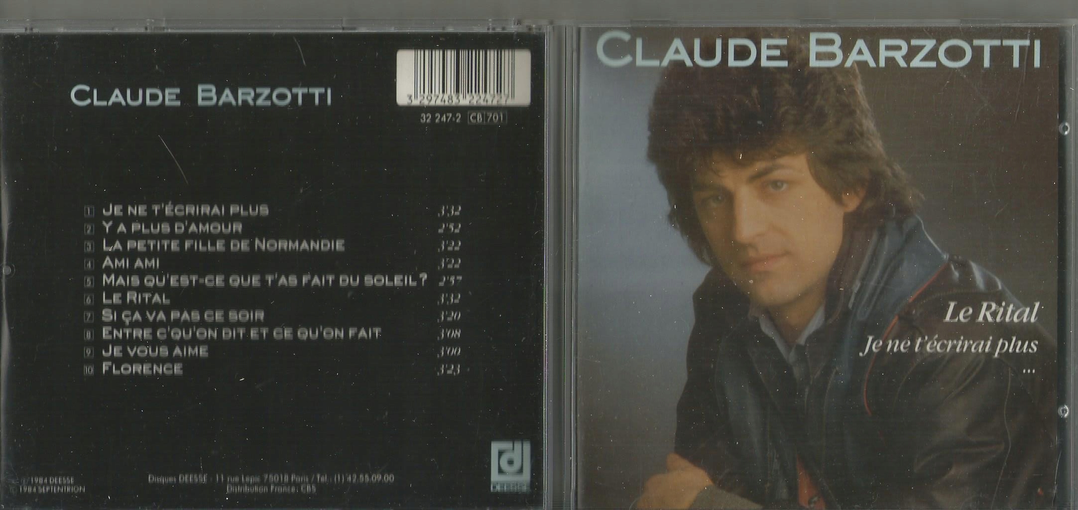 Płyta CD Claude Barzotti - Le Rital 1984 ...