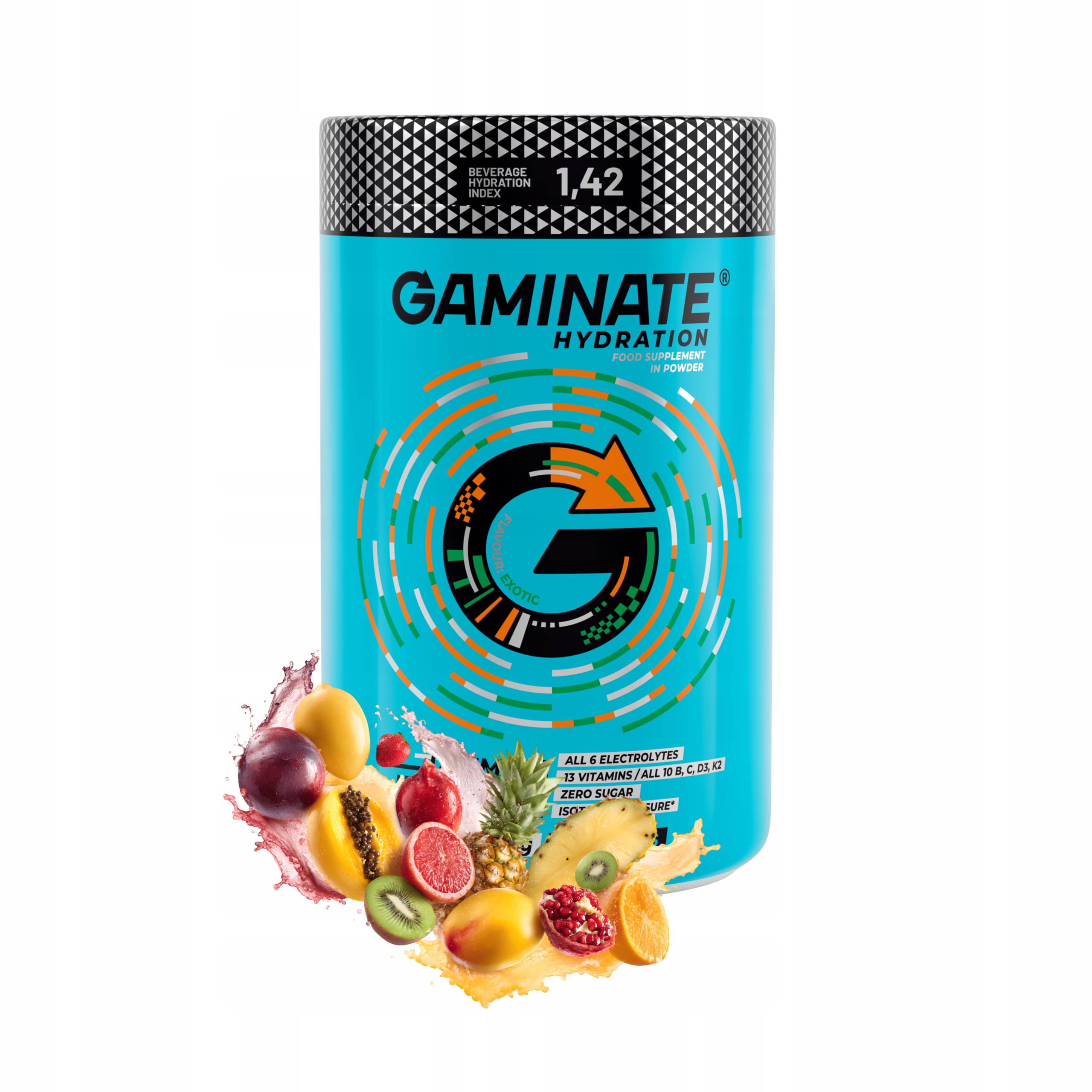 Izotonik w proszku bez cukru GAMINATE EXOTIC owoce egzotyczne 666g ...