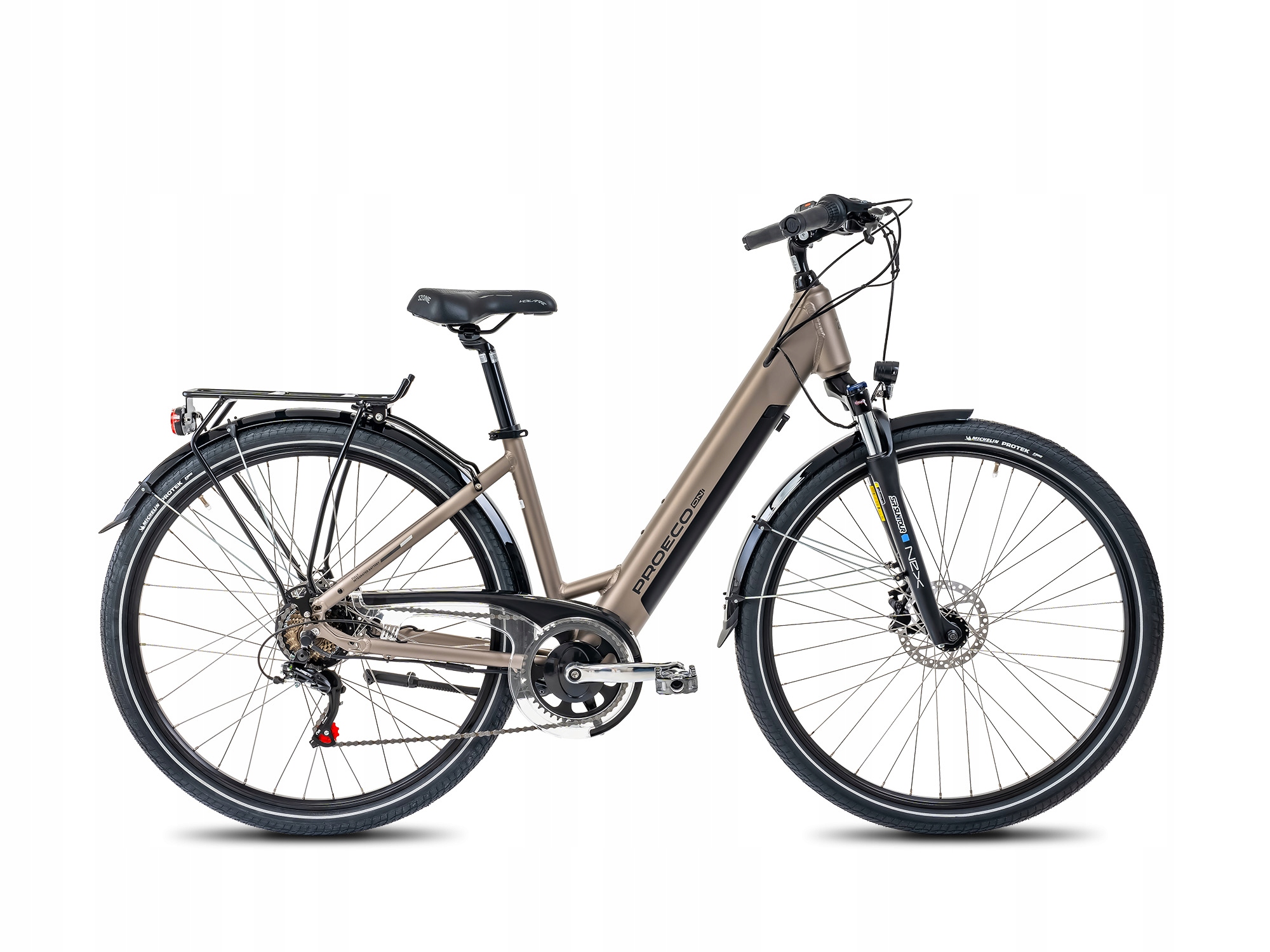 Rower elektryczny Romet PROECO:ON WAVE 1.0 szampański L-19" 28" 2024 ...