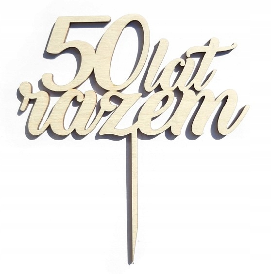 Topper 50 lat razem Rocznica Jubileusz dekoracja - porównaj ceny - Allegro.pl
