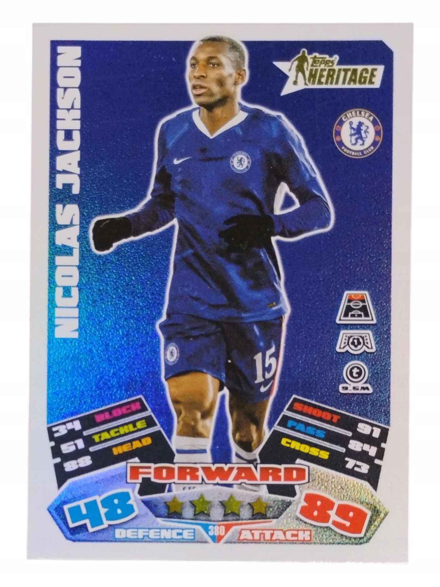 TOPPS ZÁPASOVÝ ÚTOK 2025-2026 DEDIČSTVO NICOLAS JACKSON CHELSEA 380 za ...
