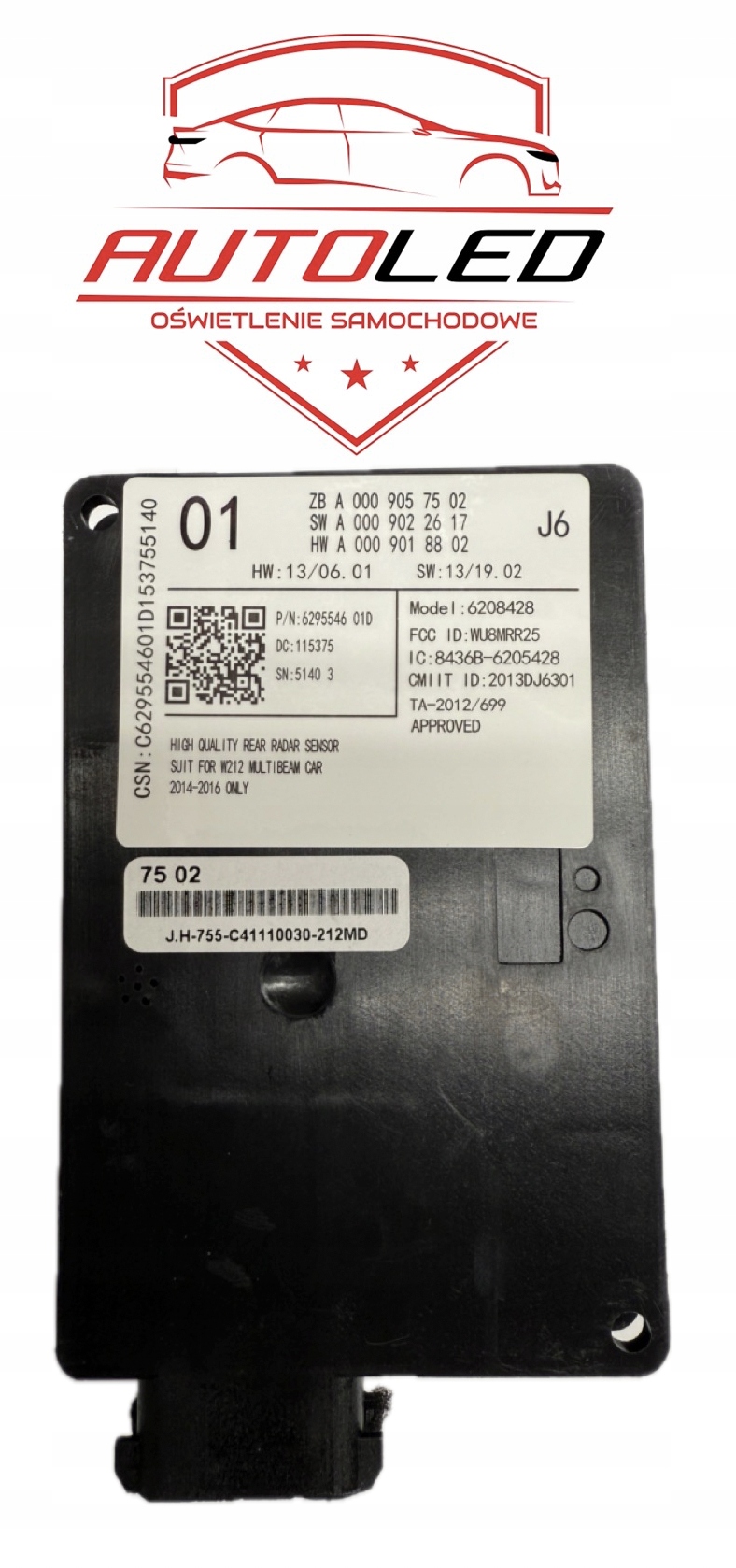 MODUŁ RADAR MARTWEGO POLA TYŁ DISTRONIC Mercedes A0009057502 KLASA E ...