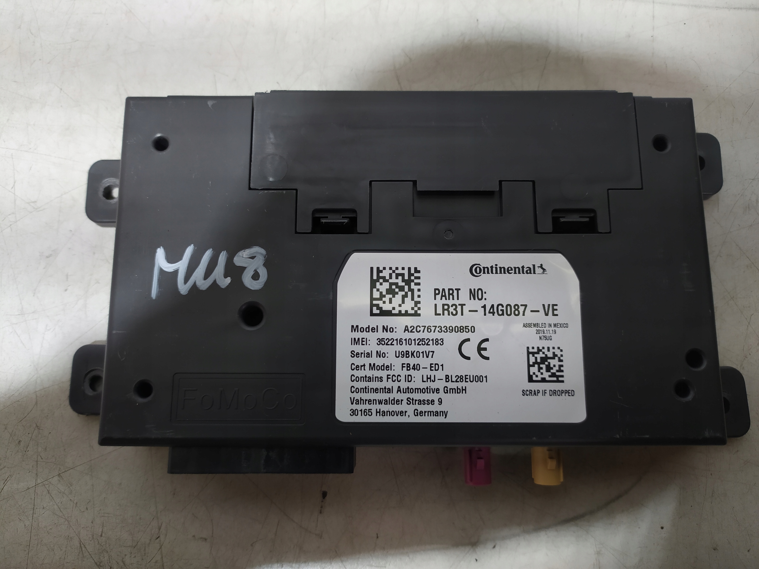 FORD FIESTA MK8 MODUŁ INTERFEJSU BLUETOOTH LR3T-14G087-VE za 350.00PLN ...