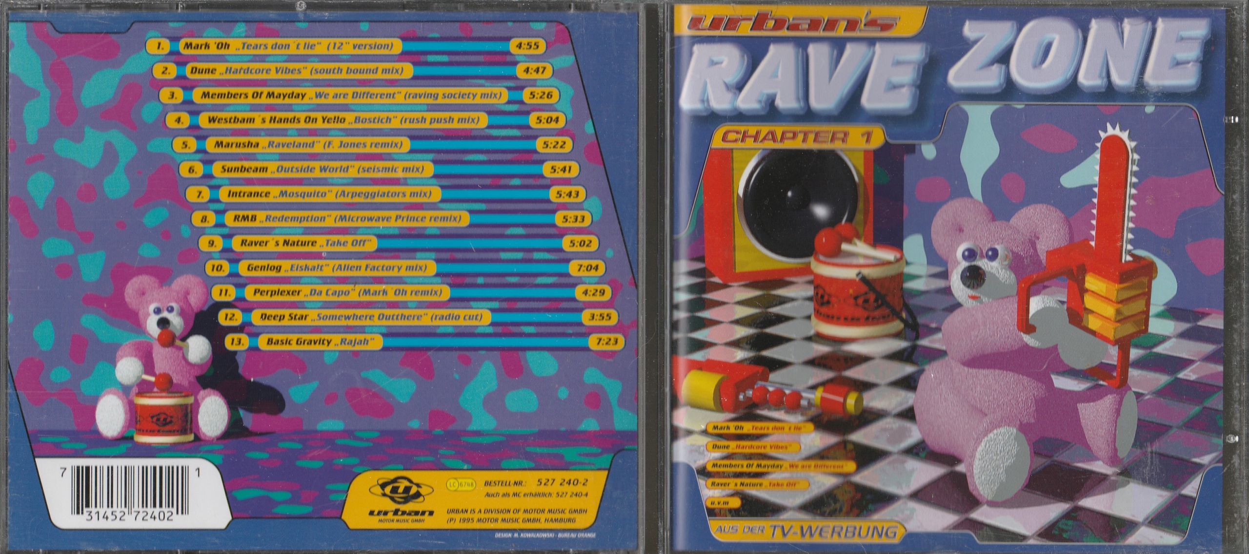Płyta CD Urban's Rave Zone (Chapter 1) 1995 Mark 'Oh Members Of Mayday ...