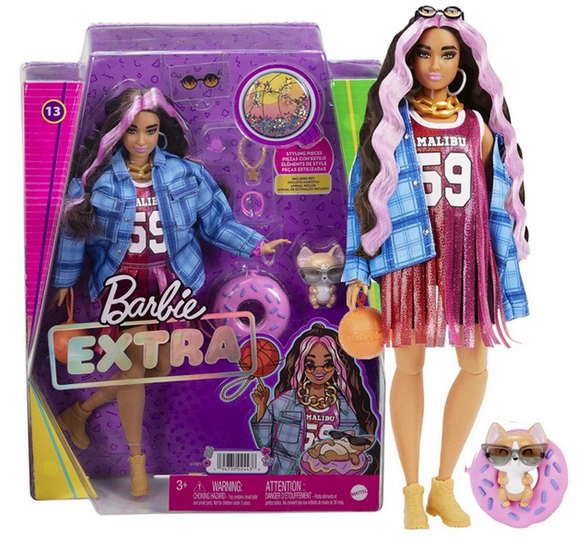 LALKA BARBIE EXTRA lalka w modnym stroju + piesek Corgi +akcesoria ... LALKA BARBIE EXTRA lalka w modnym stroju + piesek Corgi +akcesoria ...