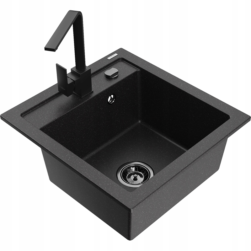 Jednodrez s odkvapom Mexen Vito granit čierna - Allegro