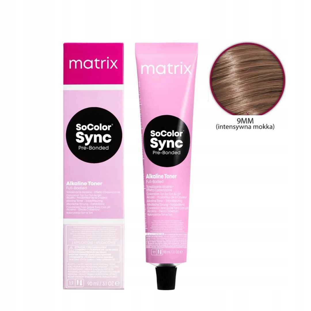 Matrix Color Sync Pre-Bonded 9MM Bardzo Jasny Blond Mokka Mokka ...