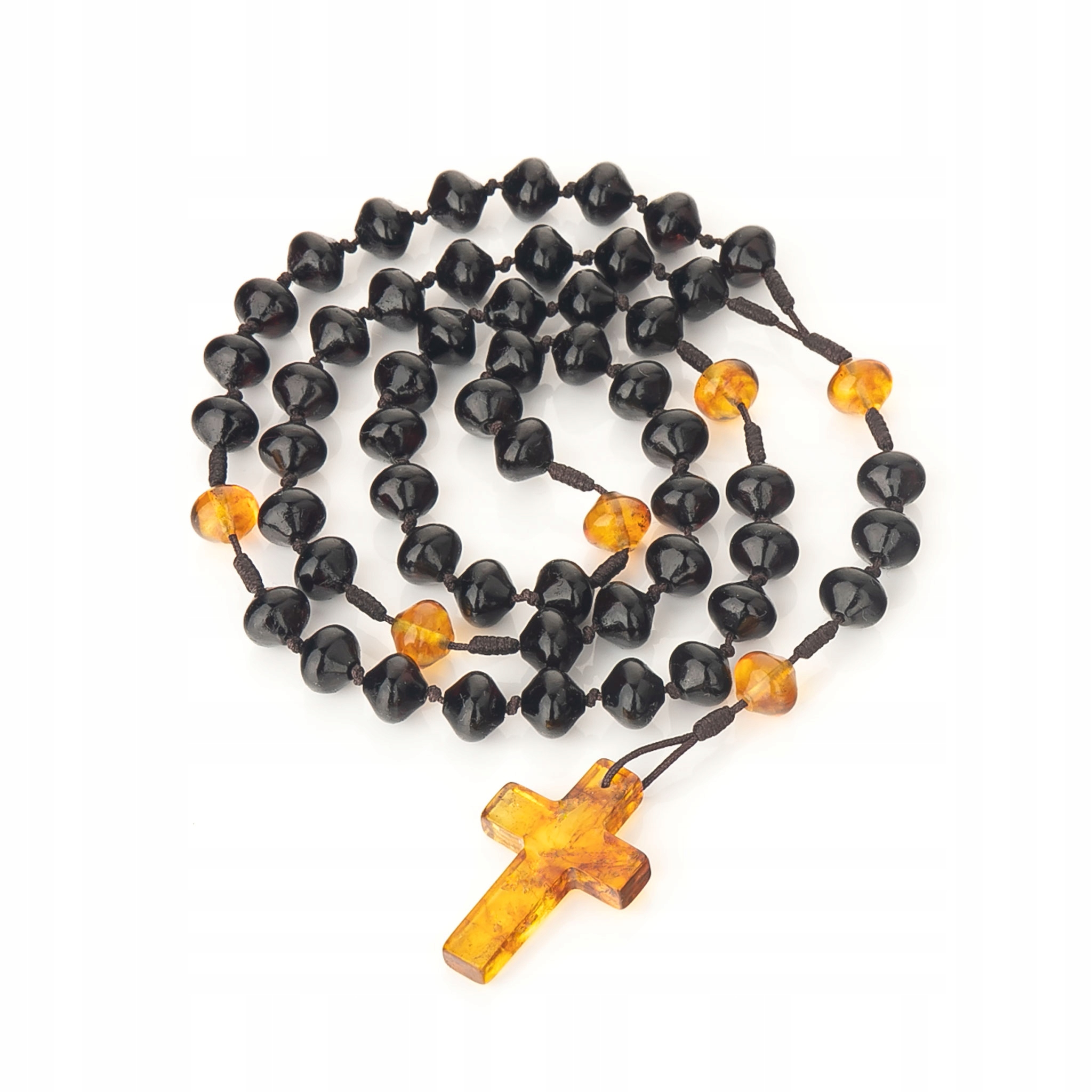 Balti Borostyán Rózsafüzér – kézzel készített imagyöngyök, • Ár ...